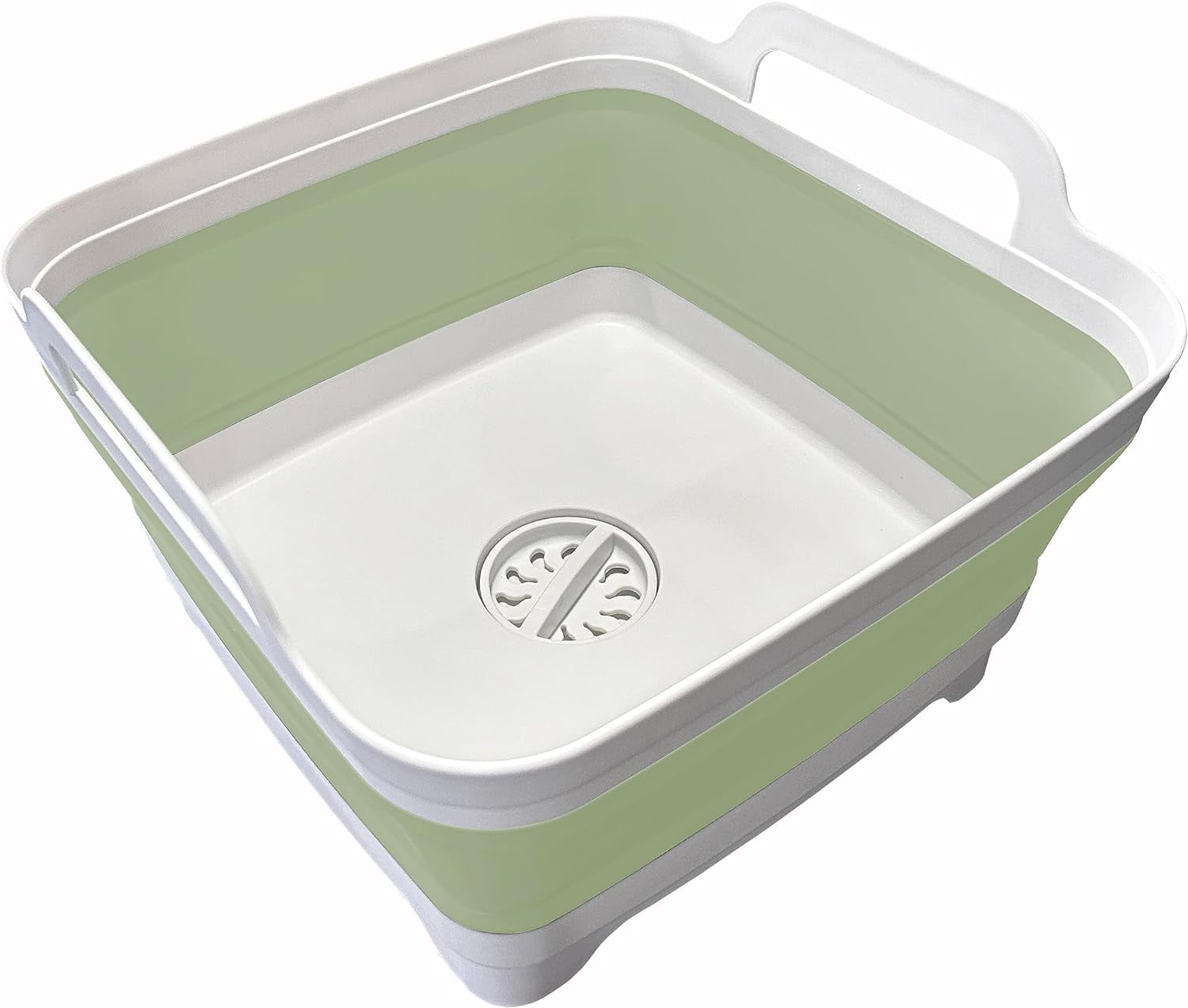DremFaryoyo 9L (2.4Gal) Dish Basin Collapsible with Drain Plug Carry ...