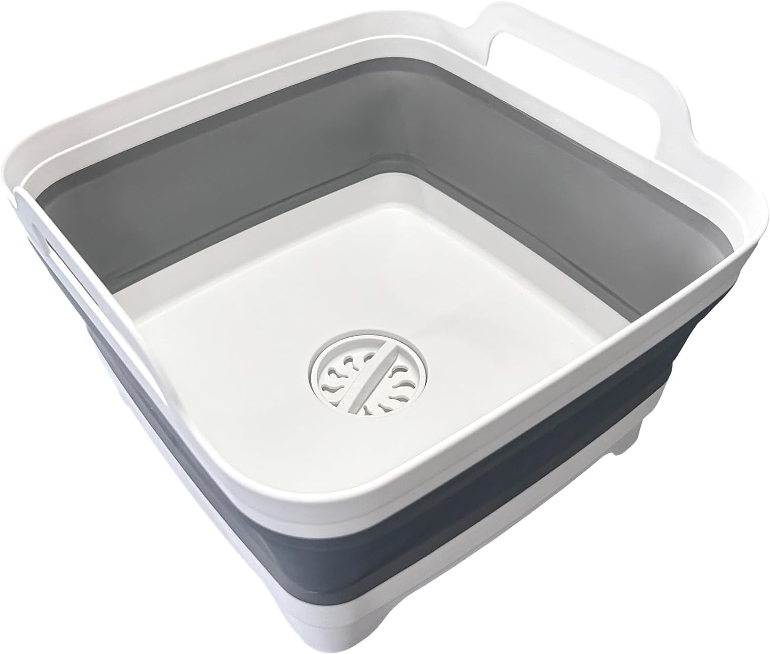 DremFaryoyo 9L (2.4Gal) Dish Basin Collapsible with Drain Plug Carry ...