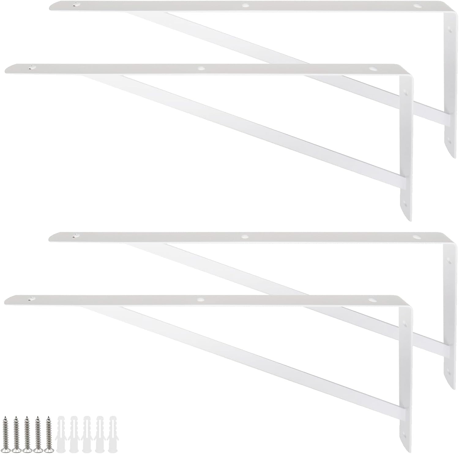 DremFaryoyo Wall Support Bracket Iron Triangle Bracket Floating Shelf ...