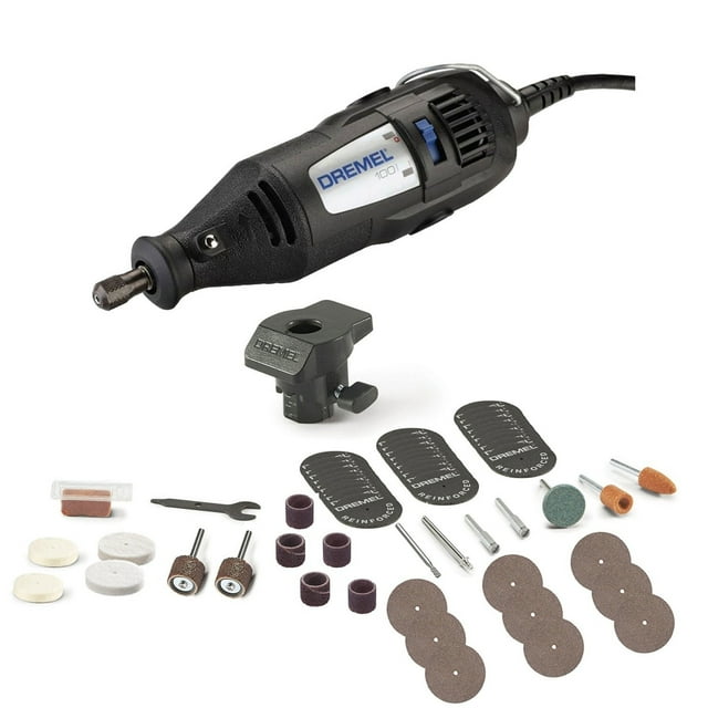 Dremel 100 Electric Power Single Speed Corded Rotary Tool Kit with ...