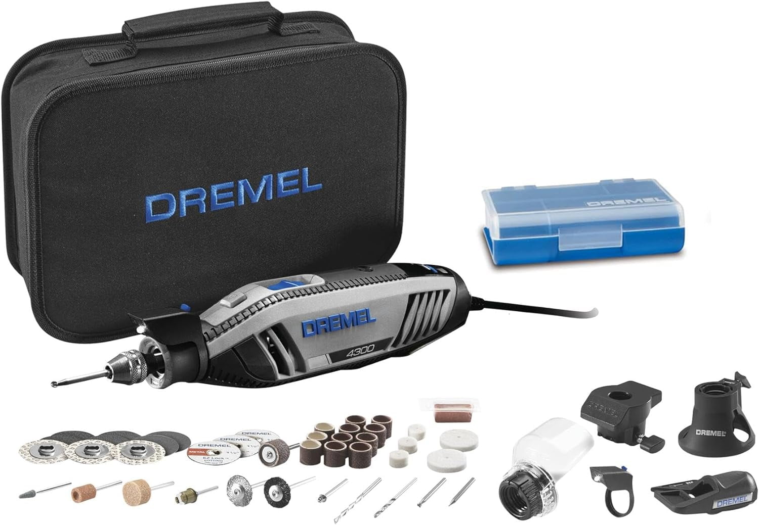 Dremel 4300-5/40 High Performance Corded Electric Rotary Tool Kit ...