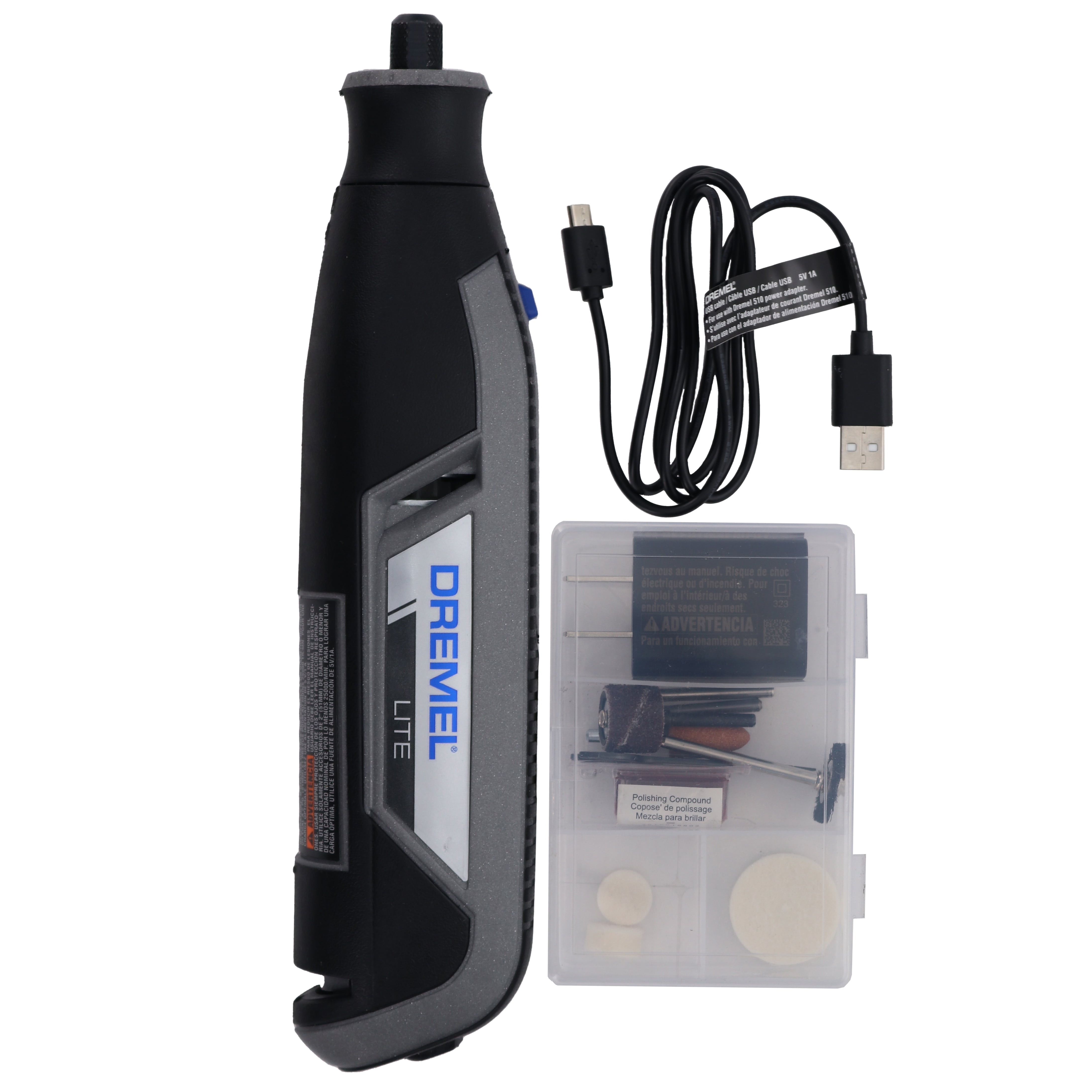 Dremel 7760-DR-RT Rotary Tool Kit, Cordless Rechargeable, 4V Variable ...