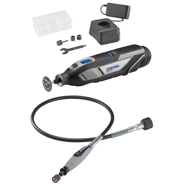 Dremel 8240-5 12V Cordless Rotary Tool Kit with 225-02 Flex Shaft ...