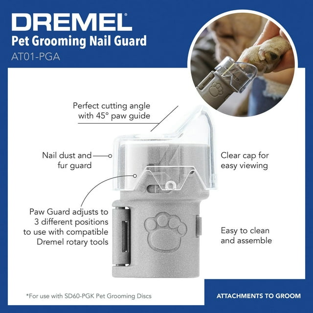 Dremel AT02-PGK Animal-Shearing Power Rotary Tool Attachment Kit ...
