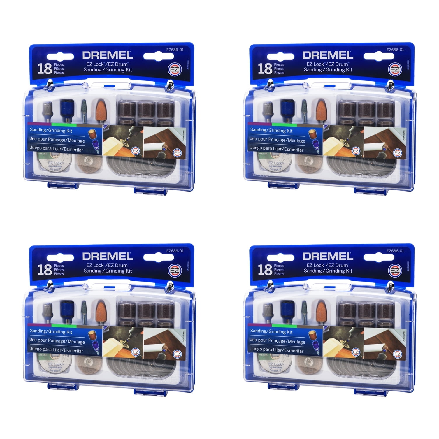 Dremel EZ686-01 EZ Lock Sanding and Grinding Rotary Tool Accessory Kit ...