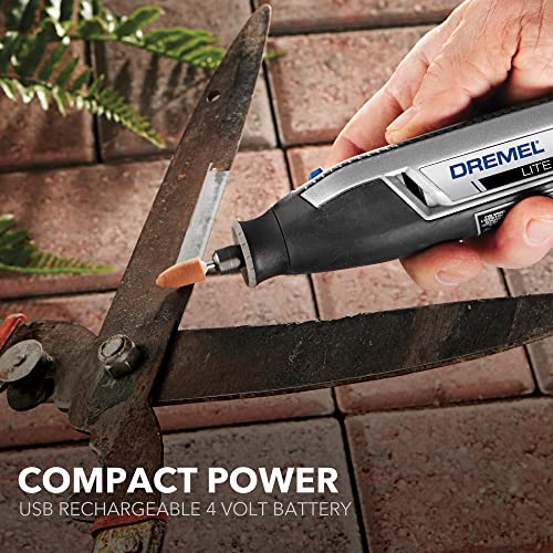 Dremel Lite 7760 N/10 4V Li-Ion Cordless Rotary Tool, Variable Speed ...