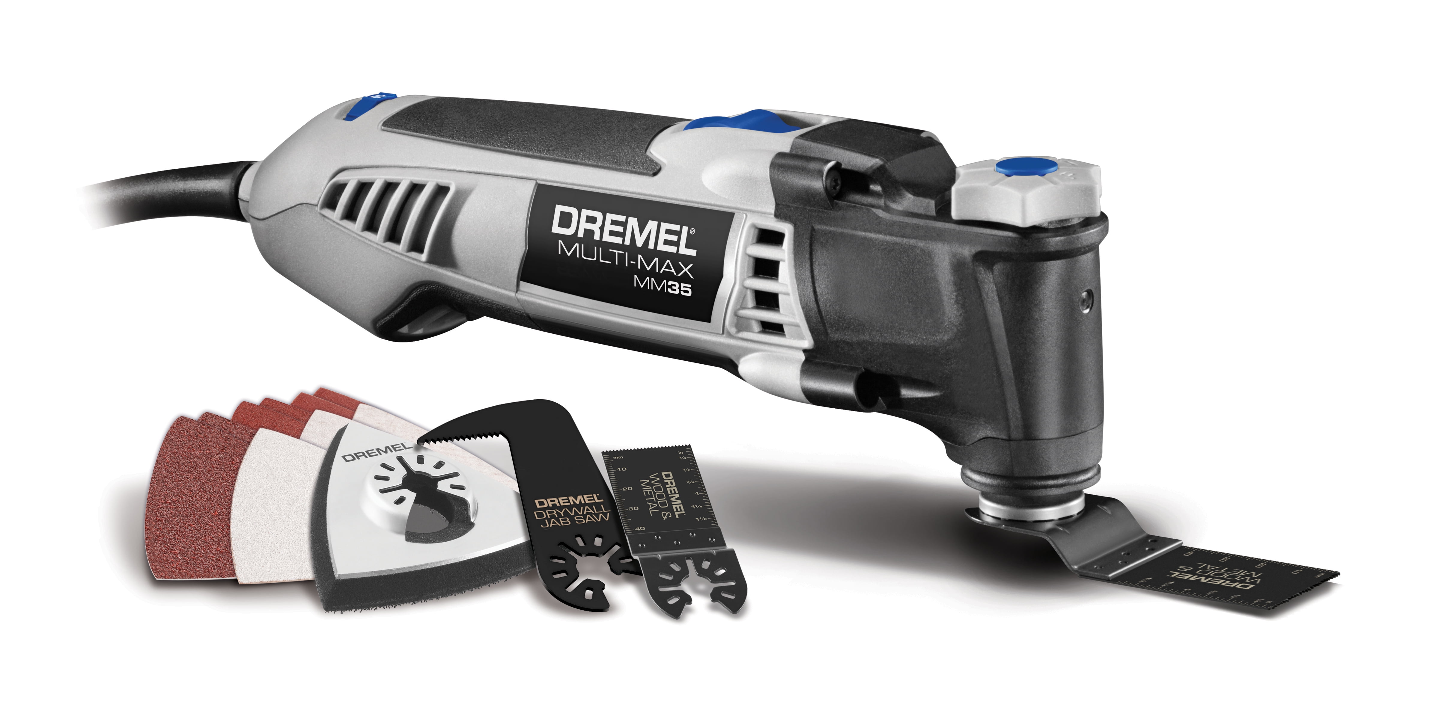 Dremel MM35-01 3.5 Amp Multi-Max Oscillating Tool Kit with Tool-LESS ...