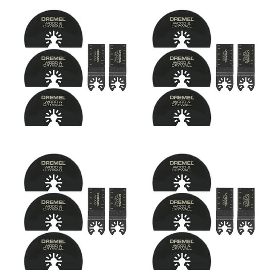 Dremel MM389 5-Piece Black Oscillating Tool Cutting Blade Assortment ...