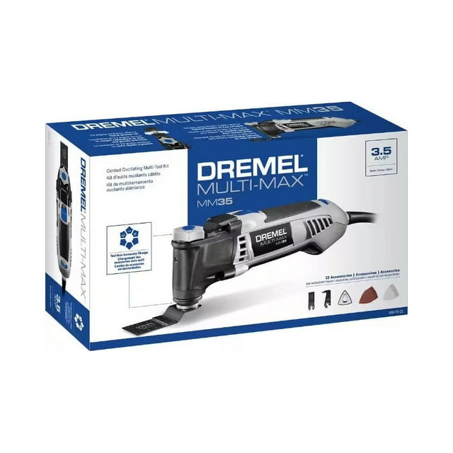 Dremel Multi-Max MM35 3.5 Amp Oscillating Tool Kit with 12 Accessories ...