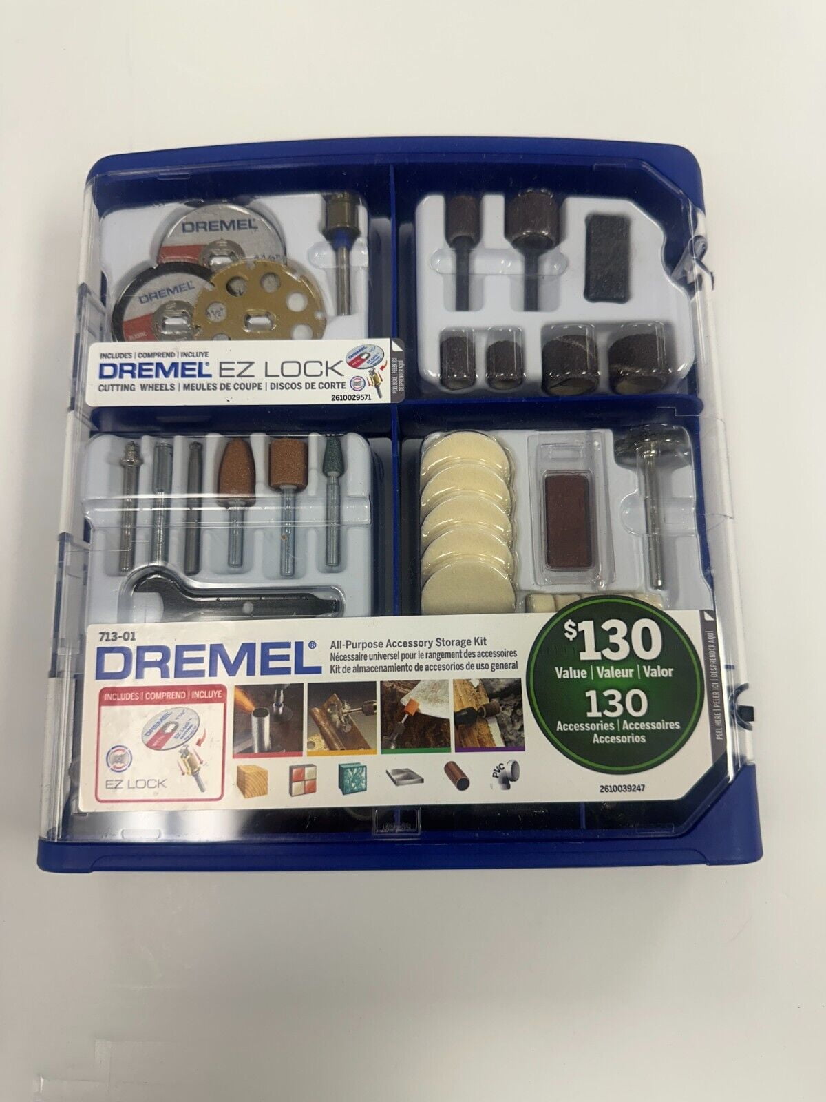Dremel Rotary Tool Accessory Kit Assorted Sets(130-Piece) 713-01 ...