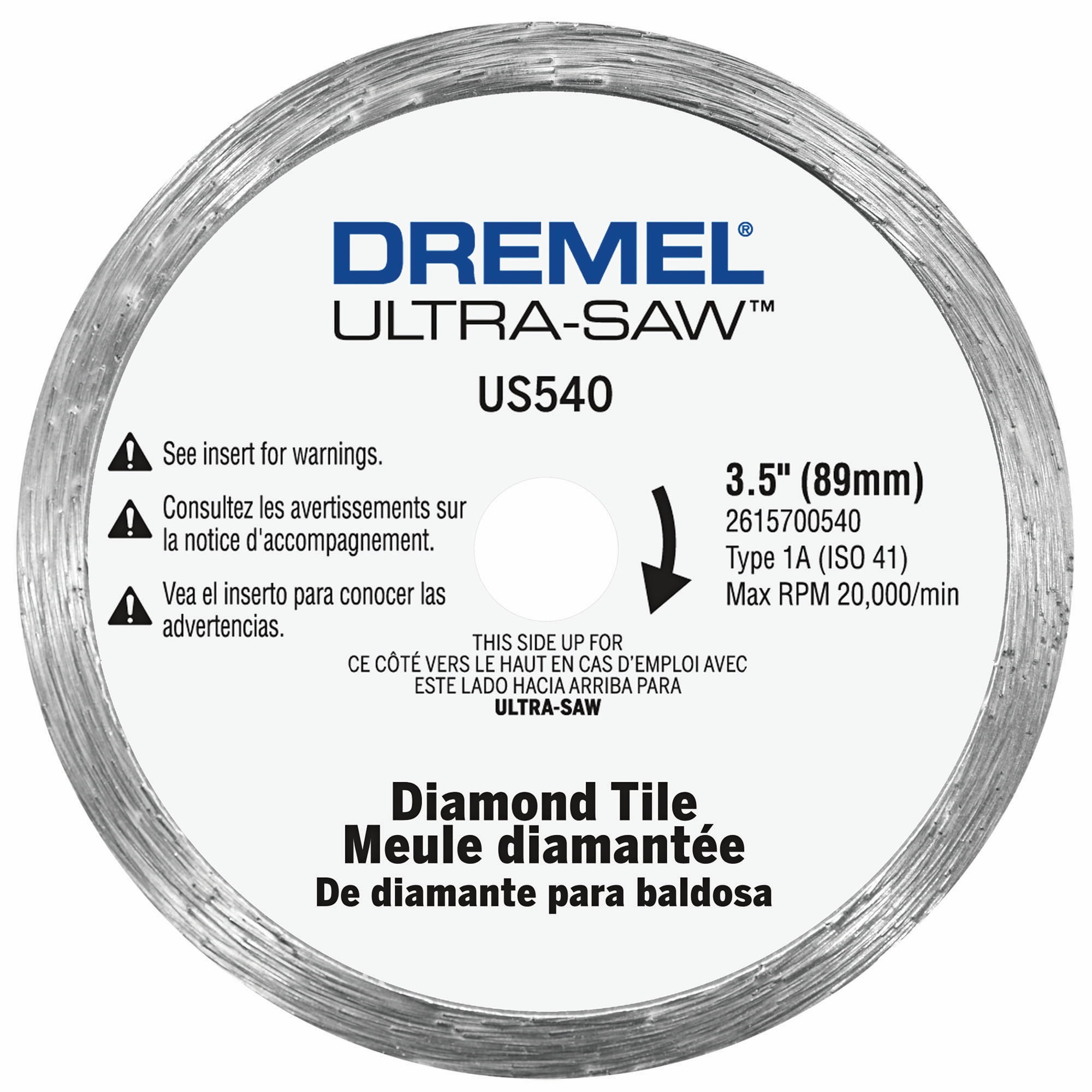Dremel Ultra-Saw Diamond Tile Wheel, 3.5 In, Cuts Tile and Masonry ...