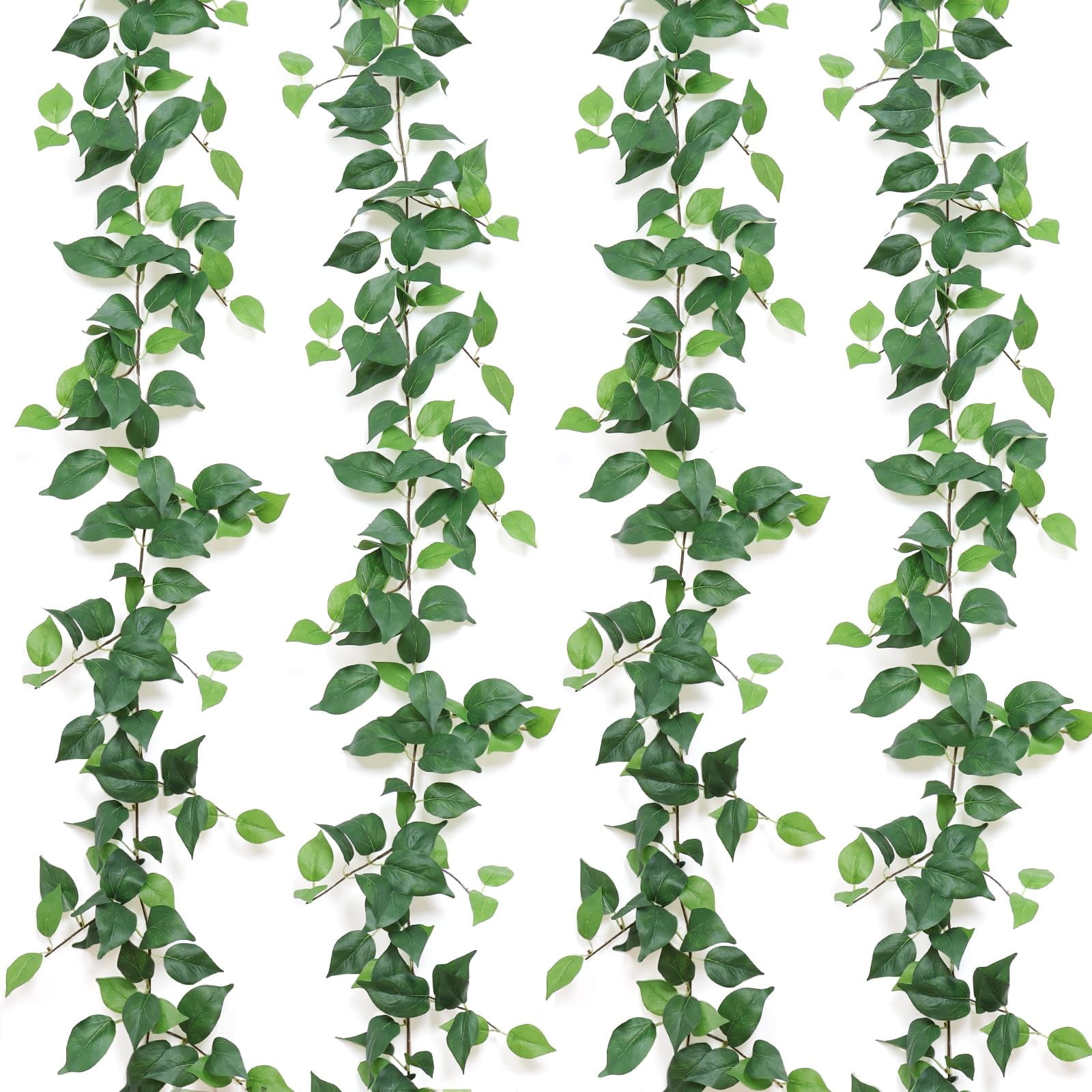 Dremisland 4 Strands Artificial Scindaps Vines Garland 6.7ft Vines Ivy ...