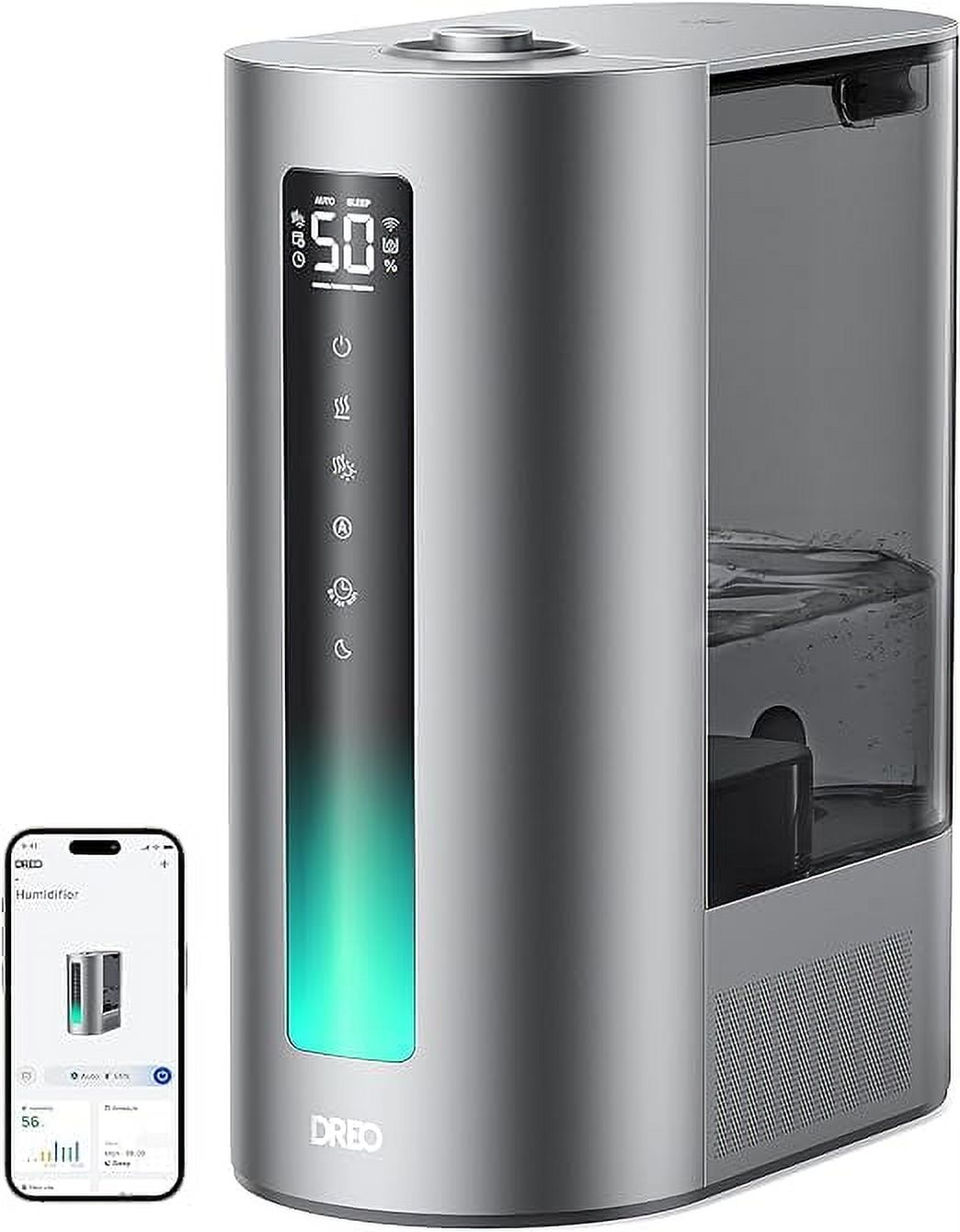 Dreo 6L Humidifiers for Bedroom, Smart Warm & Cool Mist for Large Room ...