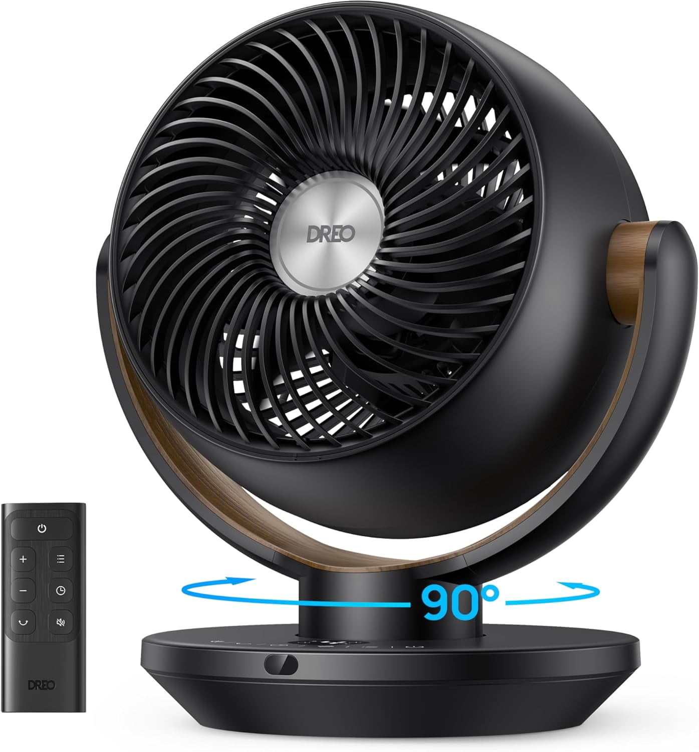 Dreo Fan for Bedroom, Desk Air Circulator Fan with Remote, 11 Inch ...