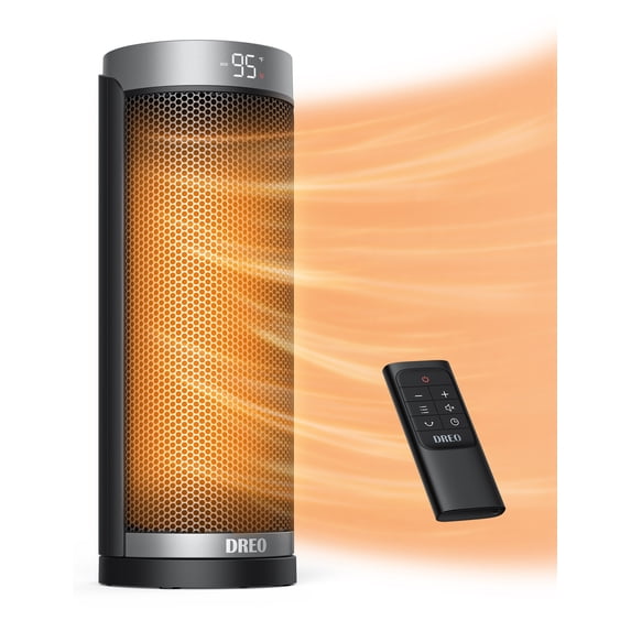 Dreo Electric Space Heater, 1500W, 70° Oscillation, 12H Timer, Remote ...