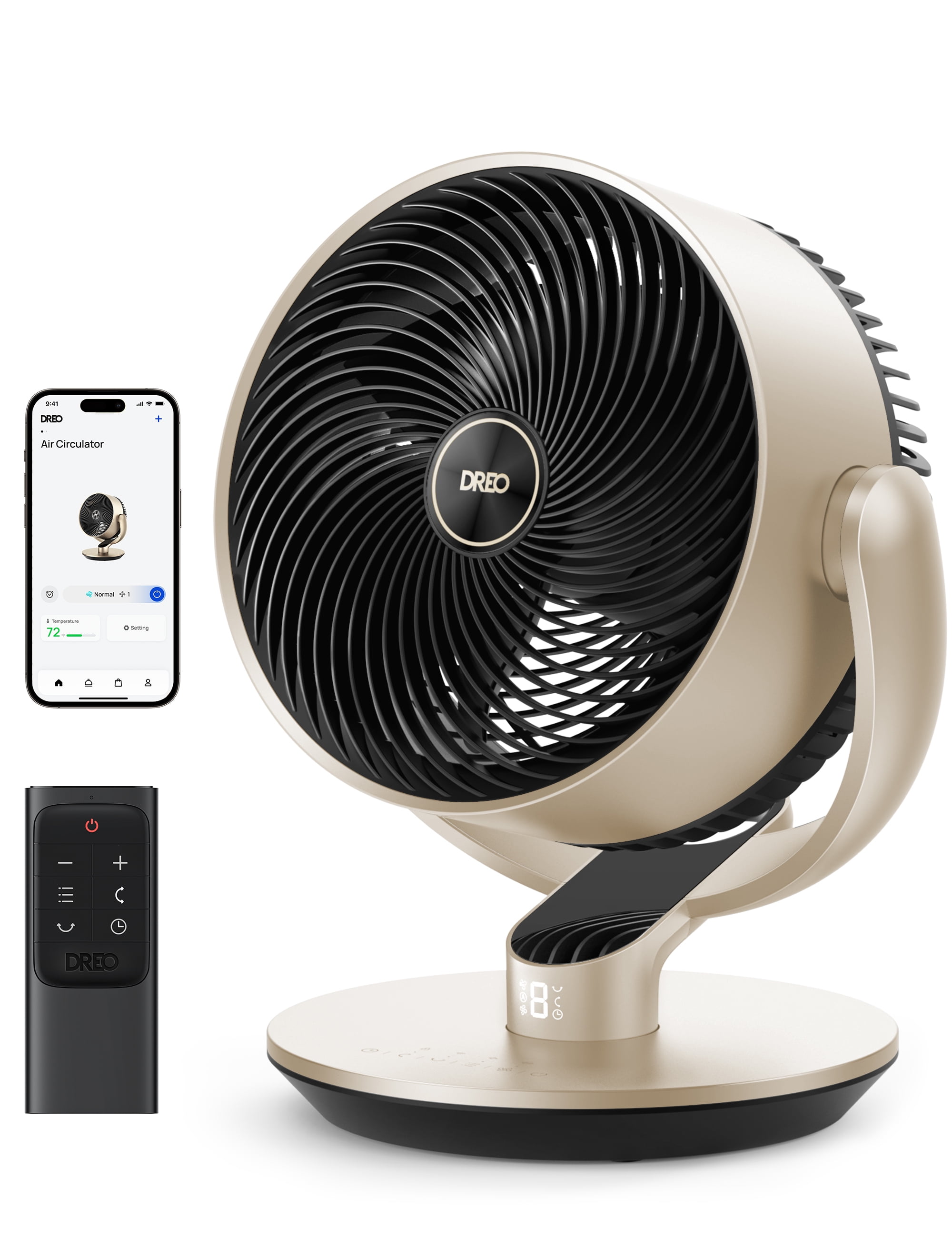 Dreo Smart Fans for Home Bedroom, 16 Inch, Air Circulator Fan with ...