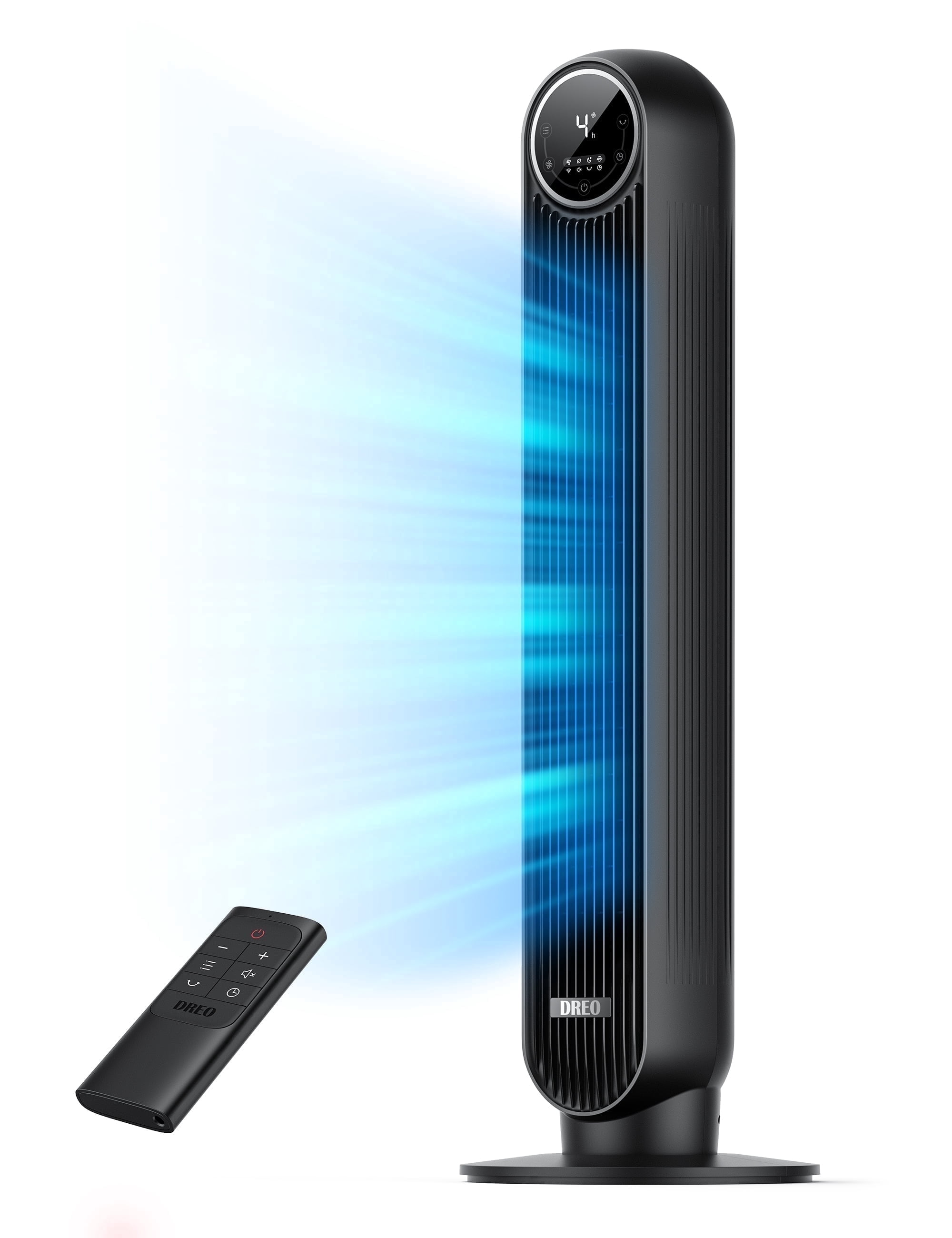 Dreo Electric Tower Fan, 24ft/s, 90° Oscillating, 4 Speeds, 8H Timer ...