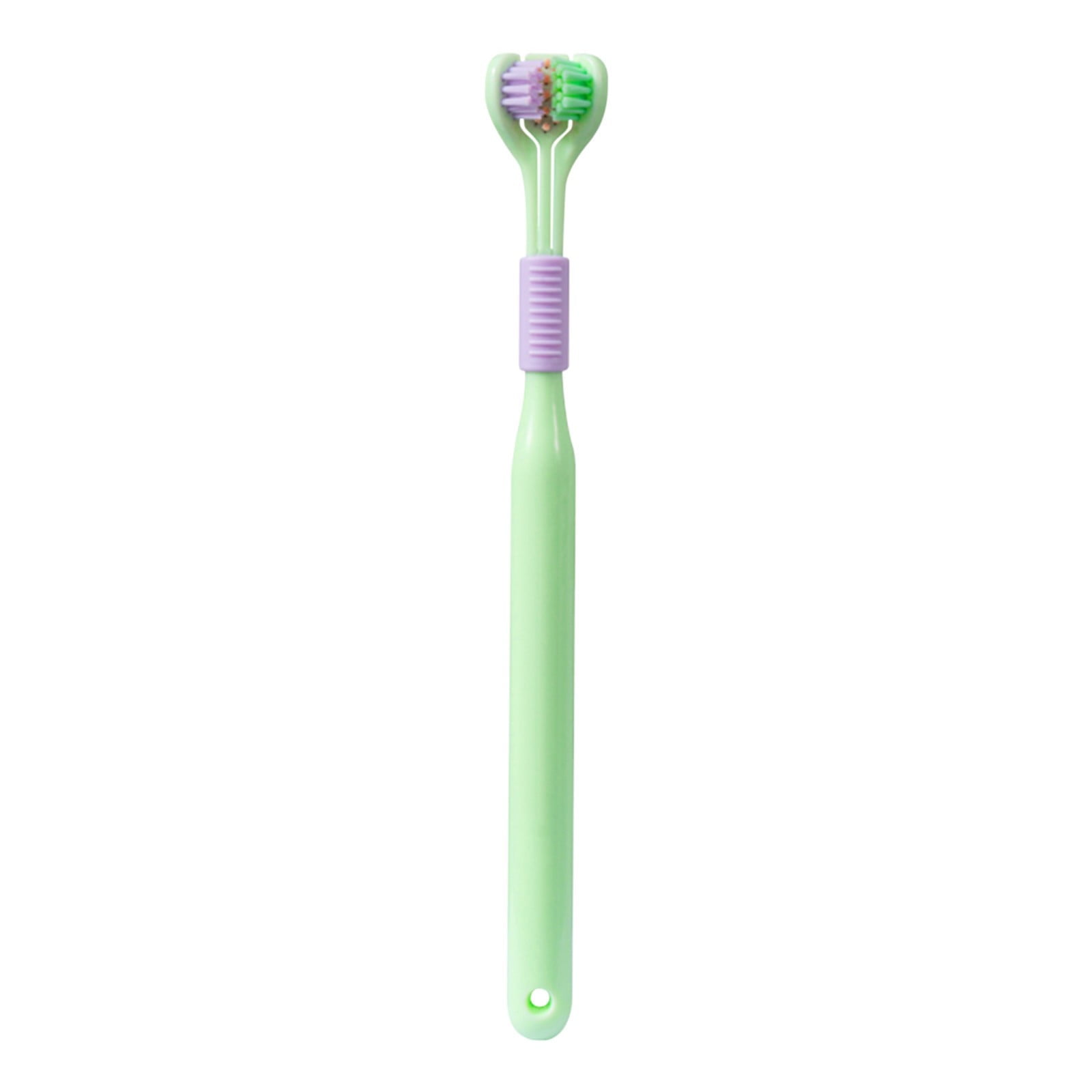 Three-Sided Soft Hair Toothbrush, Effective Wrap-Around Design, Deeply ...