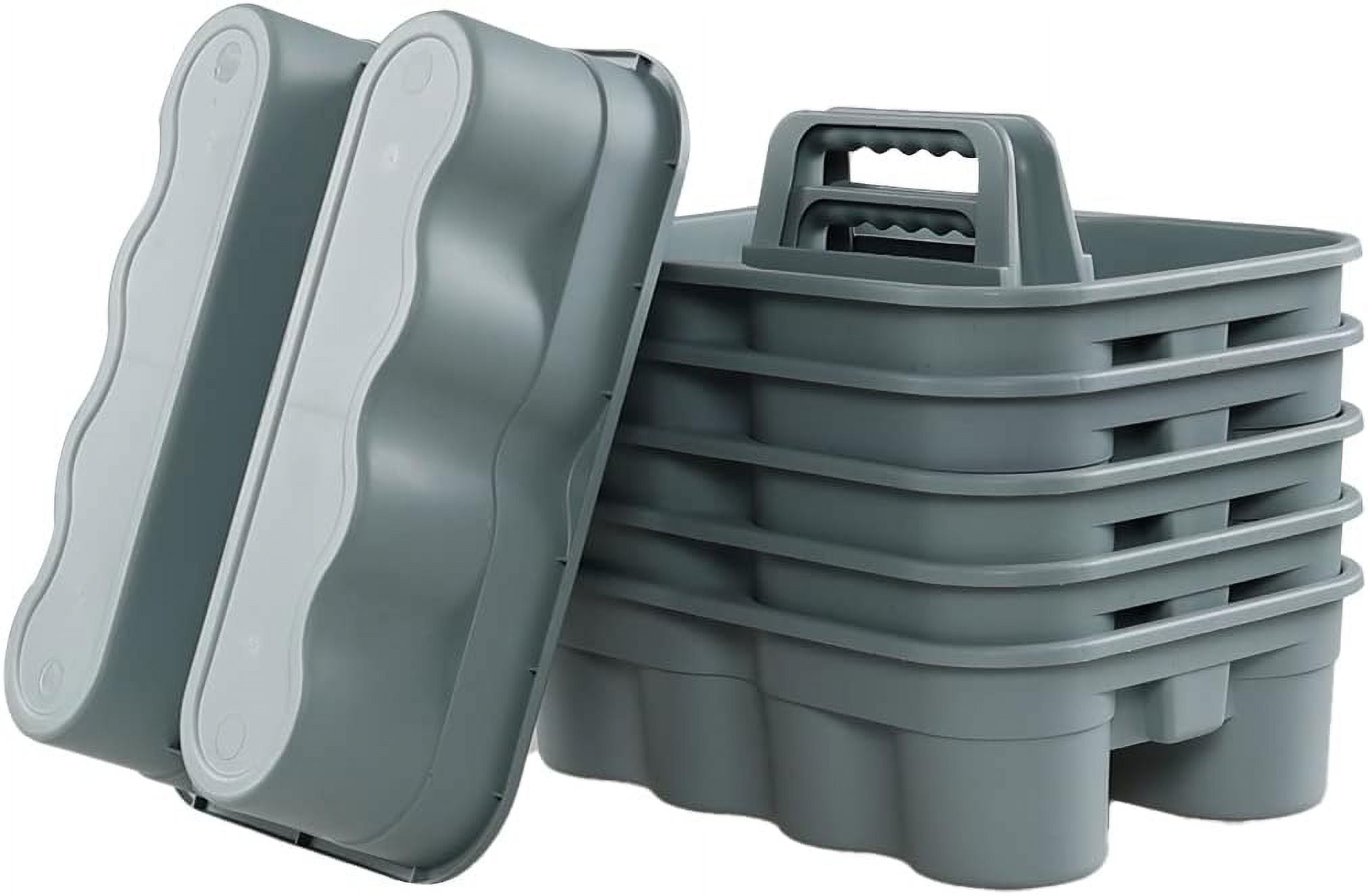 Drephia 6 Pack Cleaning Caddy, Plastic Carry Caddy with Handle for Dorm ...