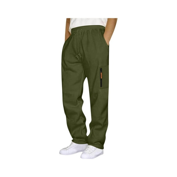 Dresfit Cargo Pants Men Drawstring Elastic Waist Baggy Sweatpants Open ...
