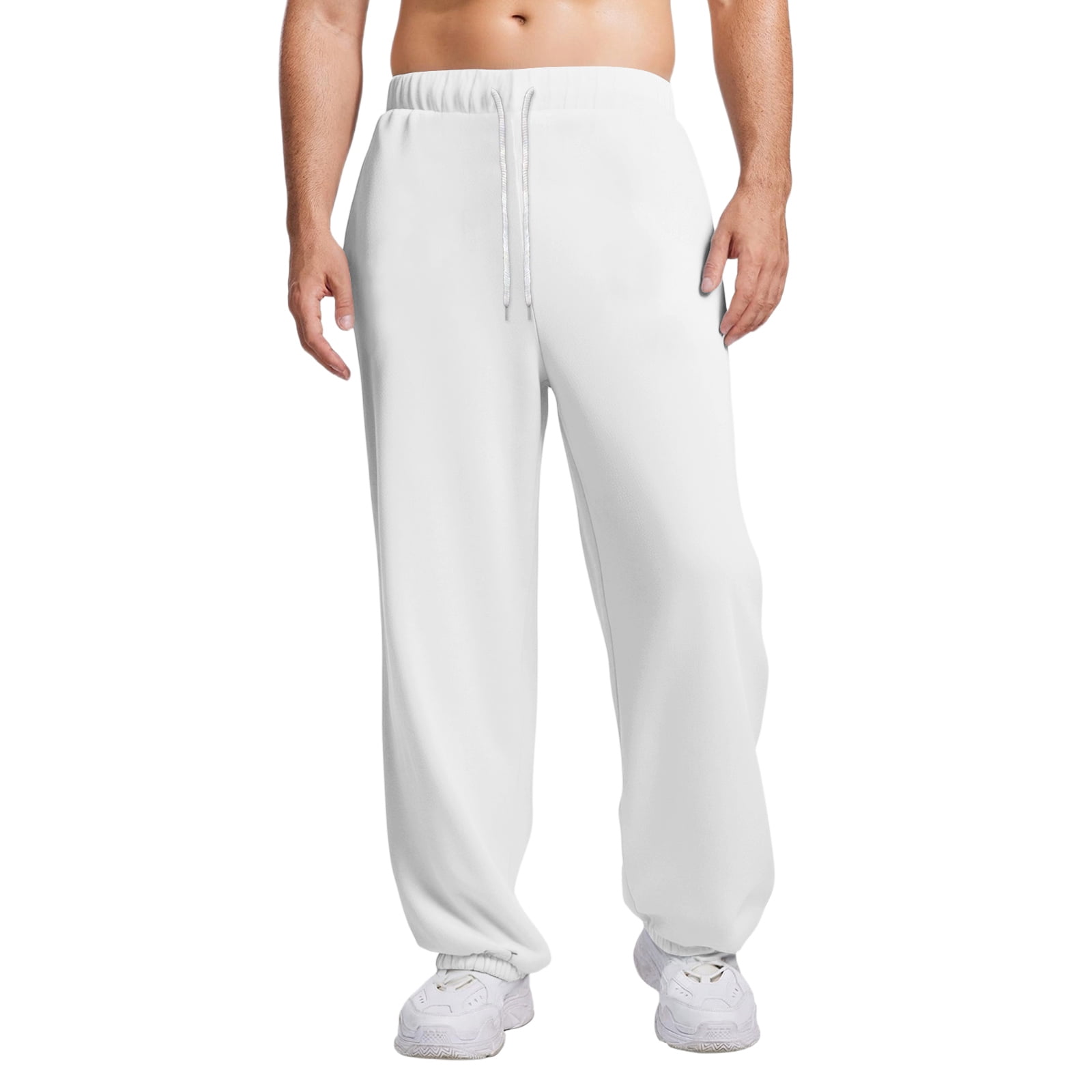 Dresfit Cuffed Sweatpants Men Baggy Cotton Joggers Winter Cinched ...