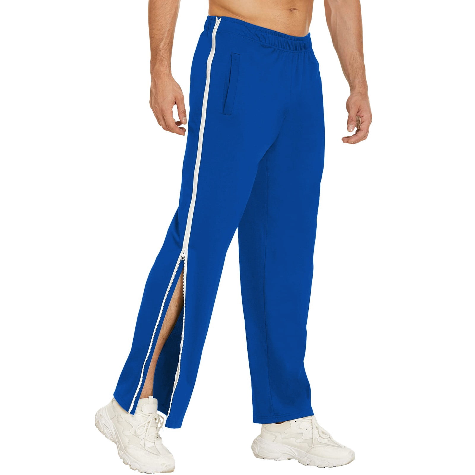 Dresfit Lightweight Sweat Pants Men Baggy Joggers Tear Away Breakaway ...