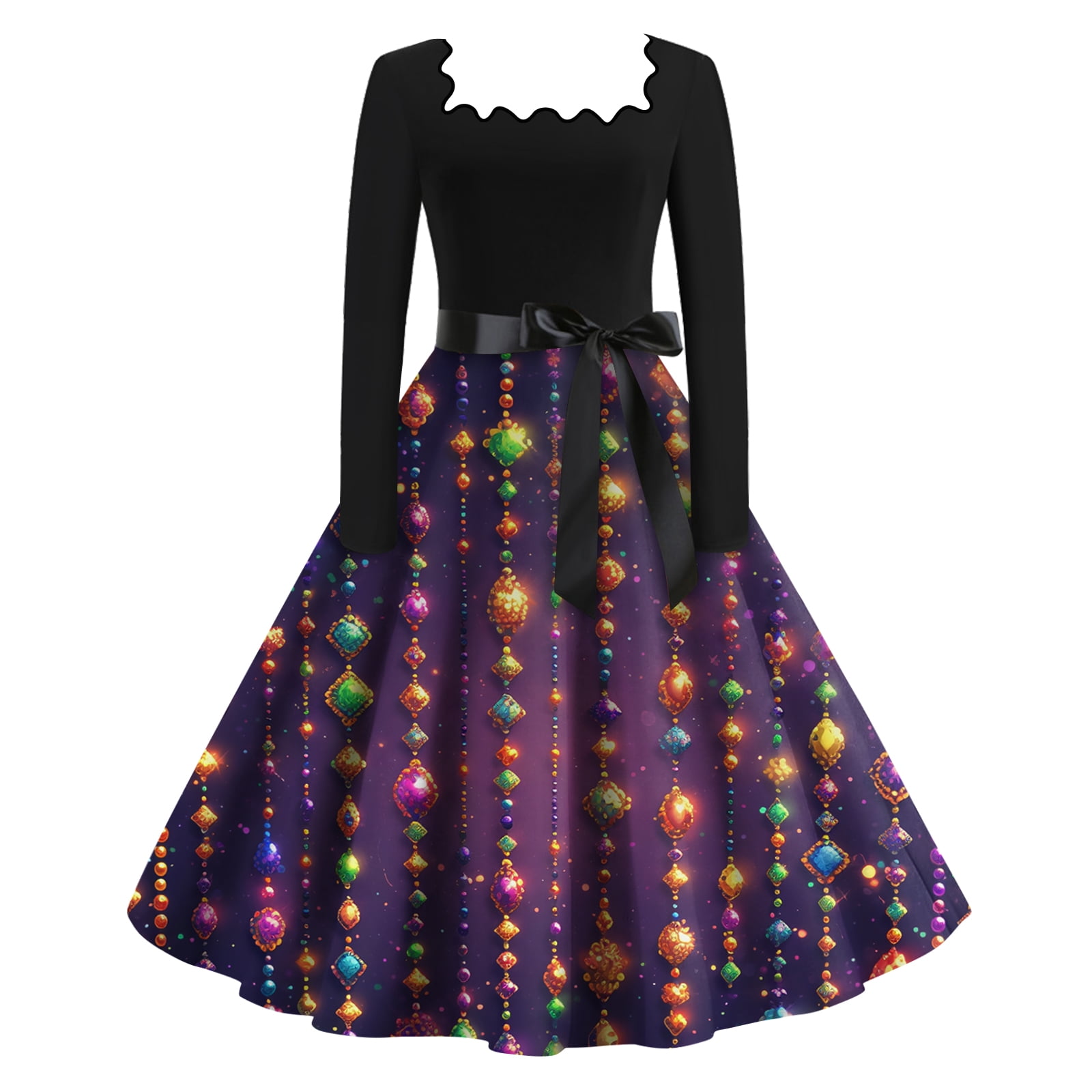 Dresfit Mari Grass Dress for Woman Heart Print Patch Work Dresses 2026 ...