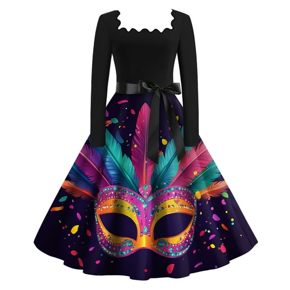 Dresfit Mari Grass Dress Womens Long Sleeves Heart Print Dresses 2026 ...