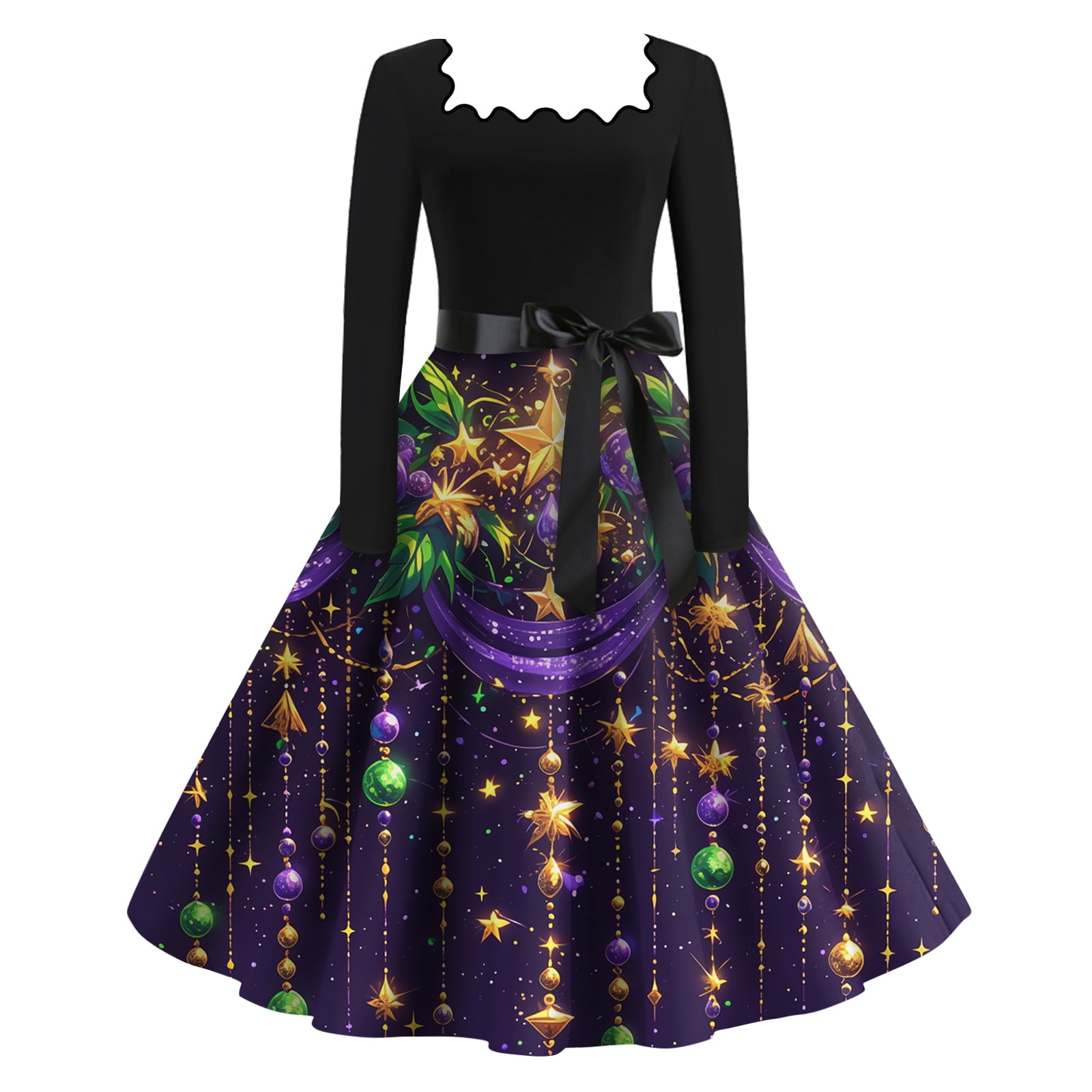 Dresfit Mari Grass Dresses for Women Patch Work Heart Print Dress 2026 ...