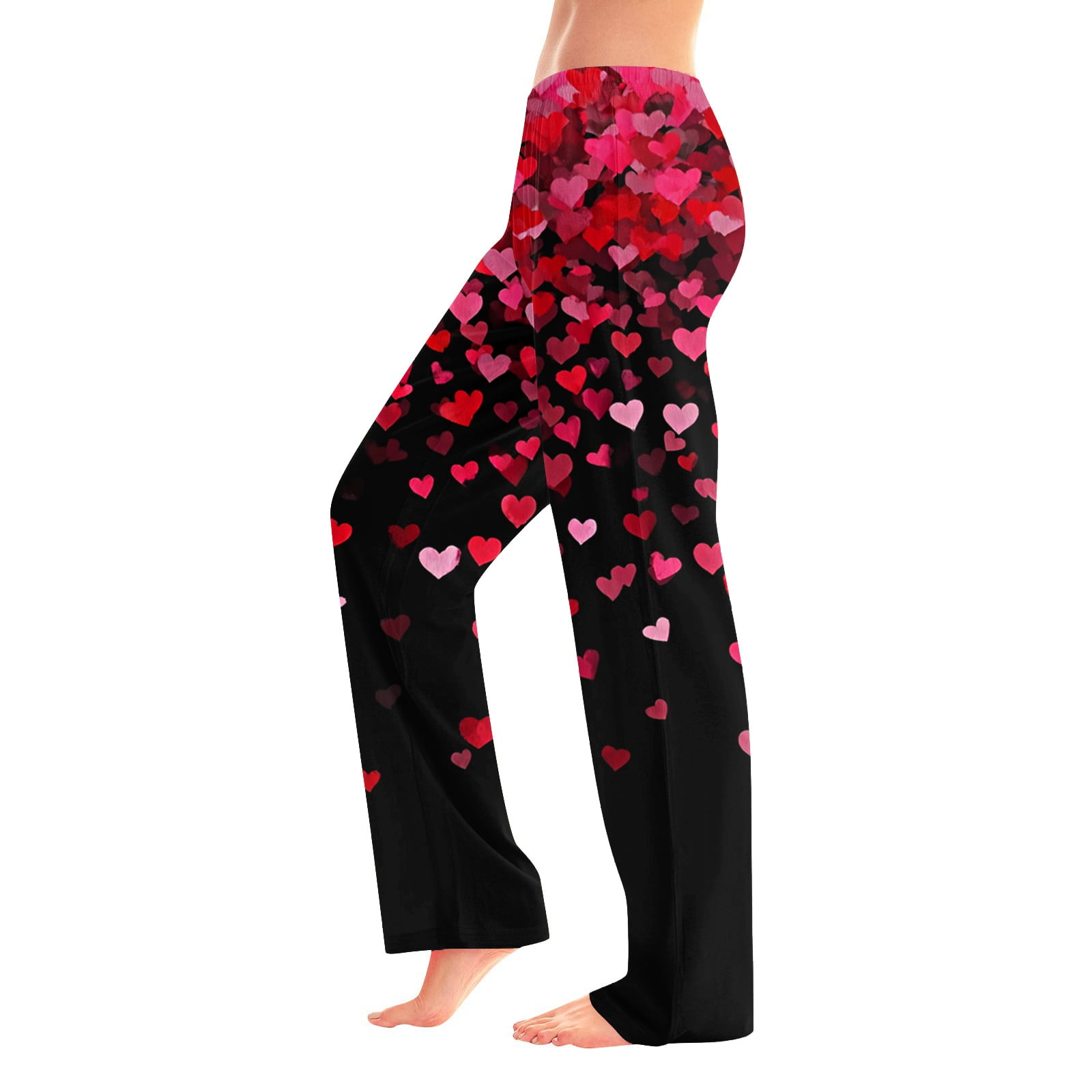 Dresfit Valentines Pajamas for Woman Drawstring Wide Leg Pj Bottoms ...