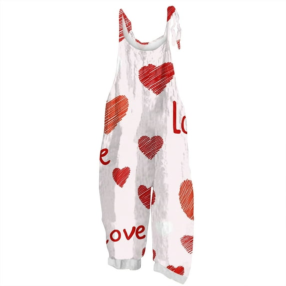 Dresfit Valentines Romper for Women Patchwork Adjustable Strap Jumpsuit ...