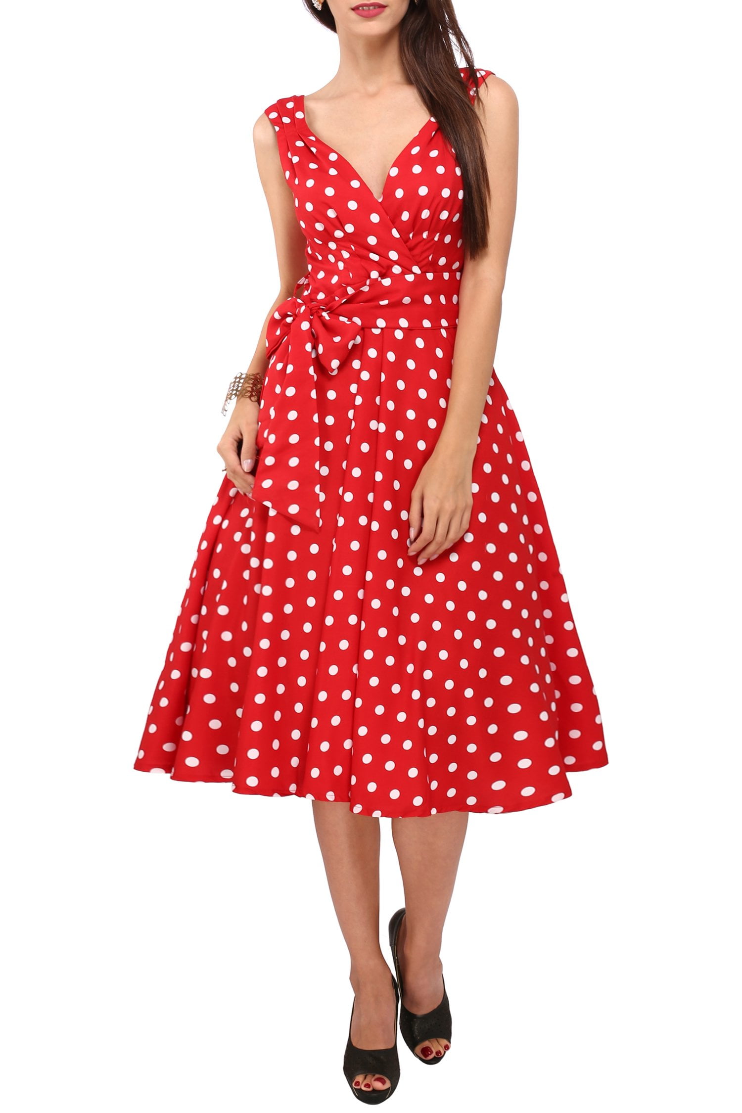 Dress 40s 50s Swing Vintage Rockabilly Ladies Retro Prom Party Plus ...