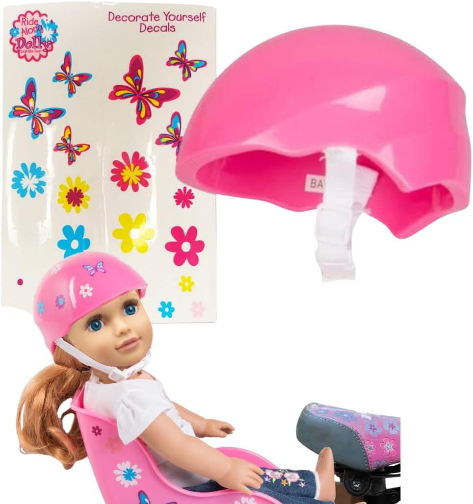 Dress Along Dolly Pink Bike Helmet w Decorative Decal Stickers, 5.04 ...