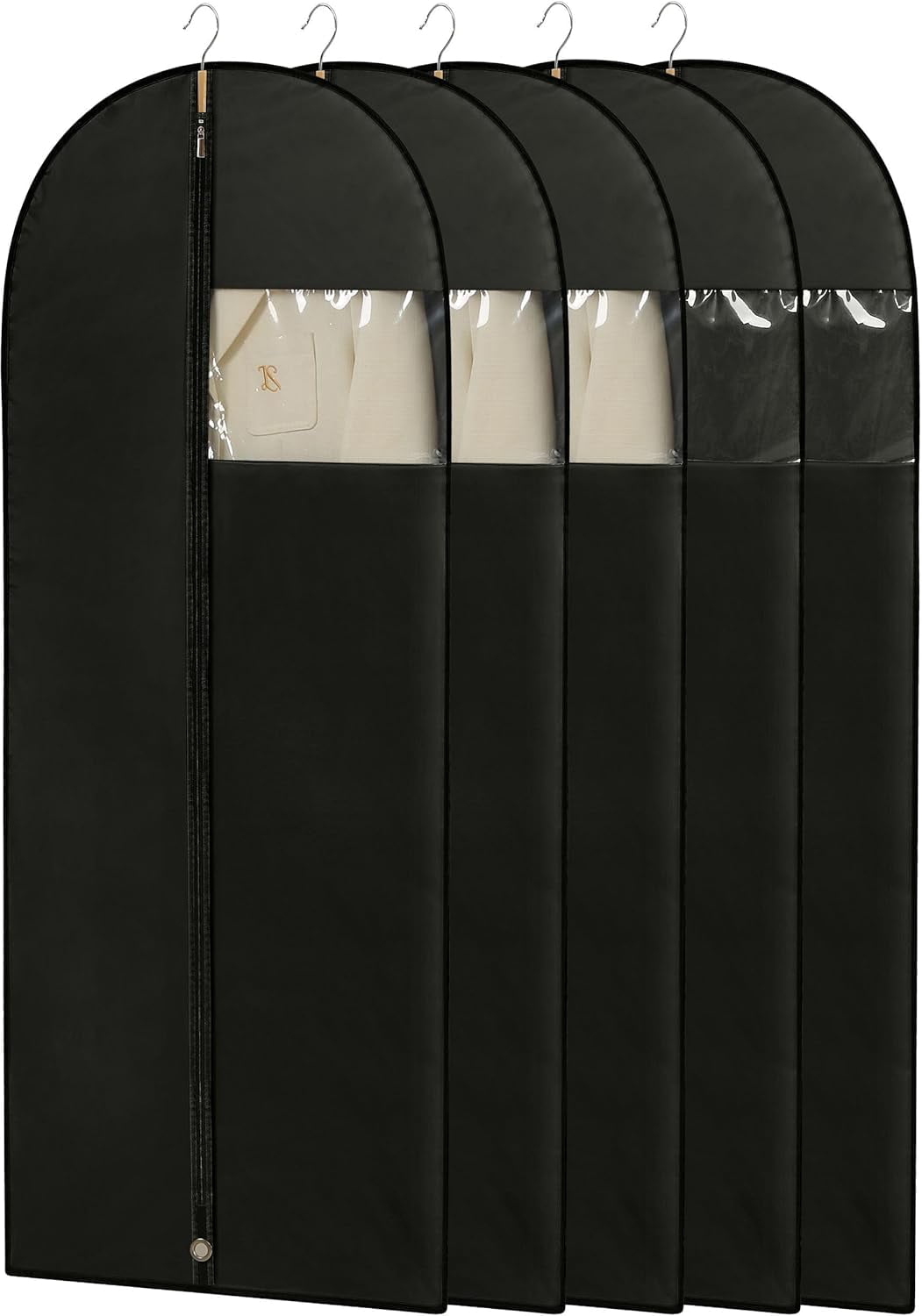 Dress Bags for Gowns, 65'' Long Garment Bags for Hanging Clothes, Dress ...