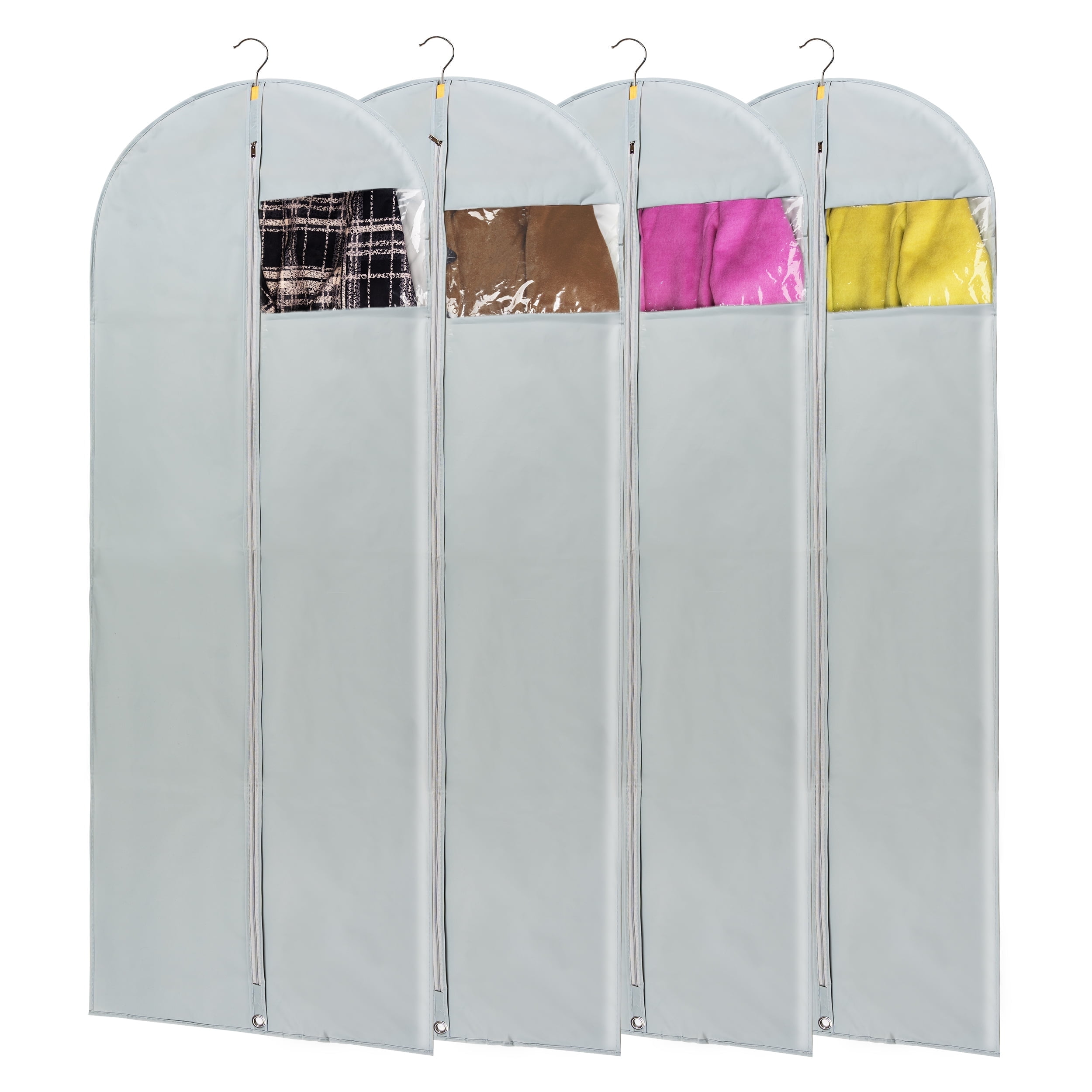 Dress Bags for Gowns Long , 4 Pack-65" Long Dress Bags Foldable Long ...