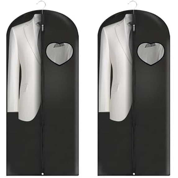 Dress Bags for Gowns Long, 60'' Garment Bags for Hanging Clothes, Suit ...