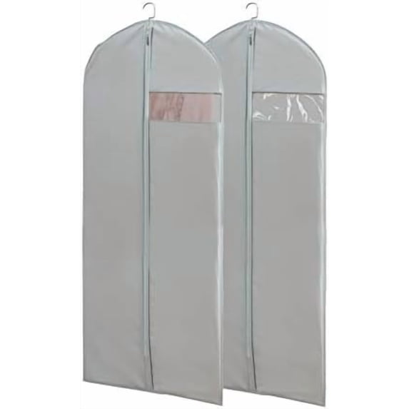 Dress Bags for Gowns Long, 65'' Long Dress Clear Garment Bag(Set of 2 ...