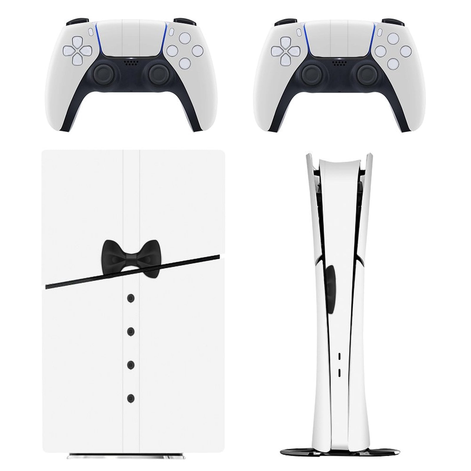 Dress, Bow Tie, Black PS5/PS5 Slim Digital Disc Skin Sticker For ...