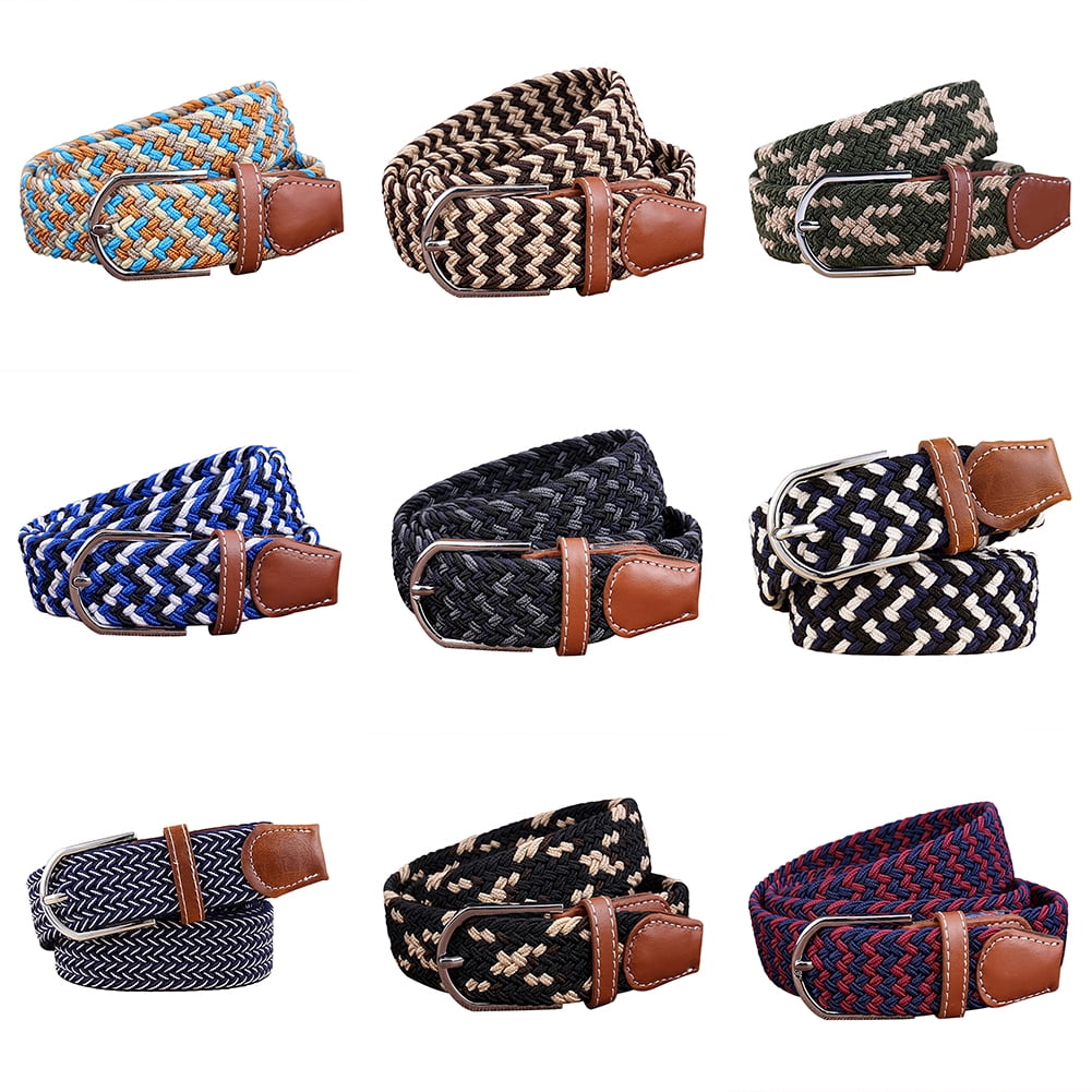 Dress Choice Elastic Men Belt,Stretch Golf Belt ,Woven Stretch Braided ...