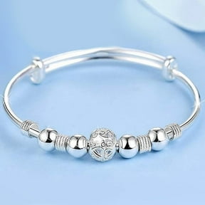 Willstar 925 Silver Plated Adjustable Bangle, High Quality Ladies ...