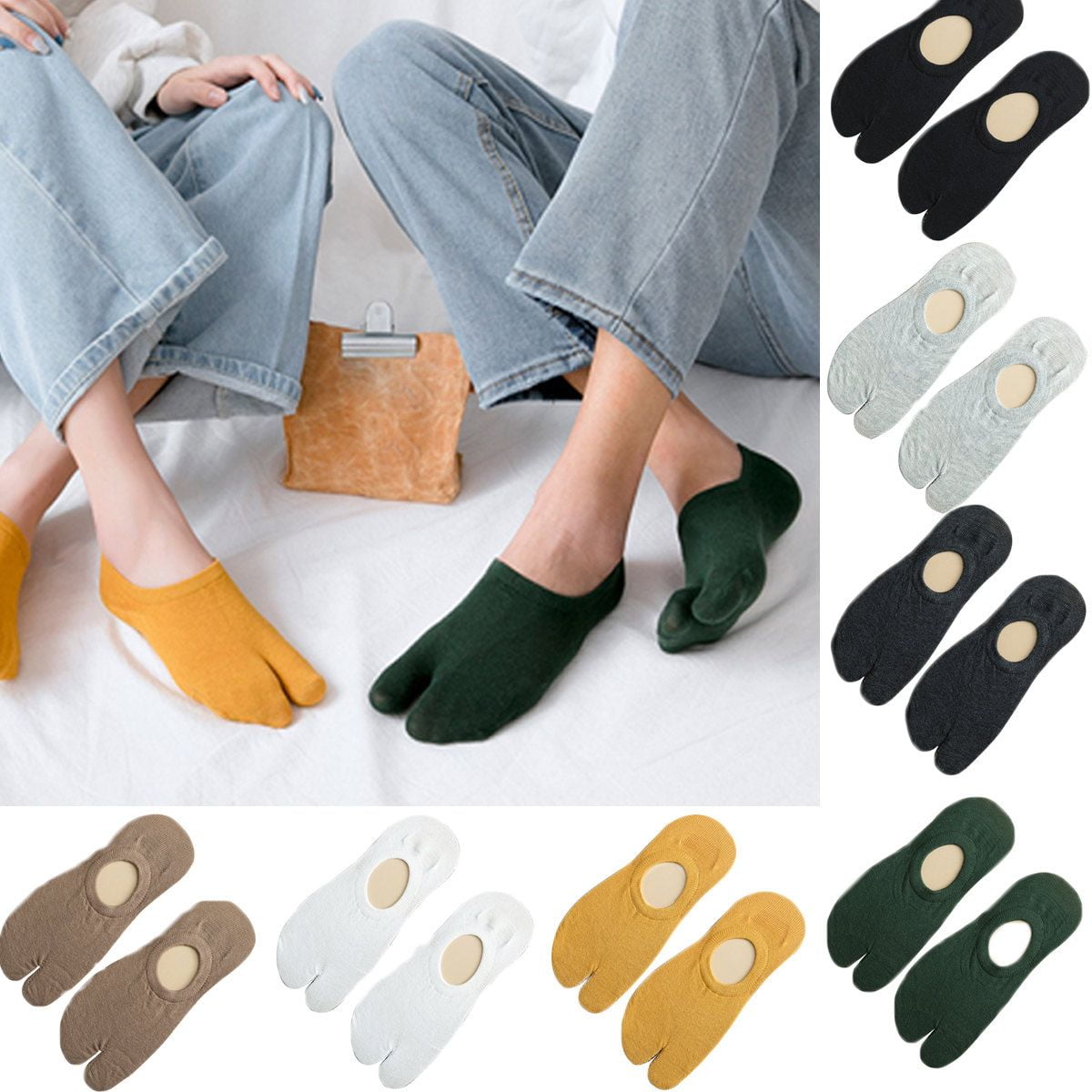 Dress Choice Unisex Casual Sandal Flip Flop Socks Tabi Split Toe Geta ...