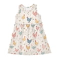 Dress Daisy Chicken Sleeveless Dress for Hem A-Line Casual Sundress ...
