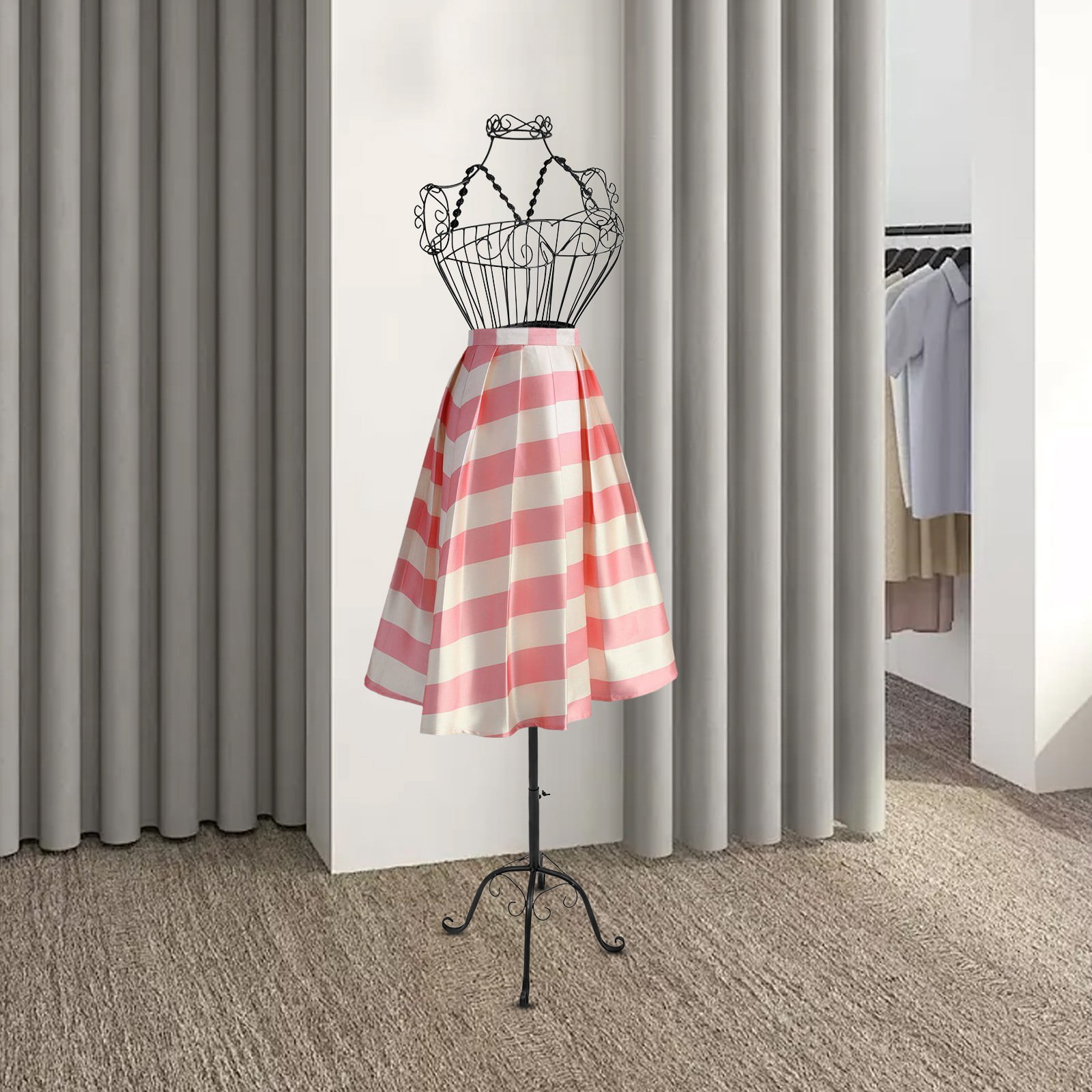 Dress Display Stand, Model Display Stand, Black, Great for Clothing ...
