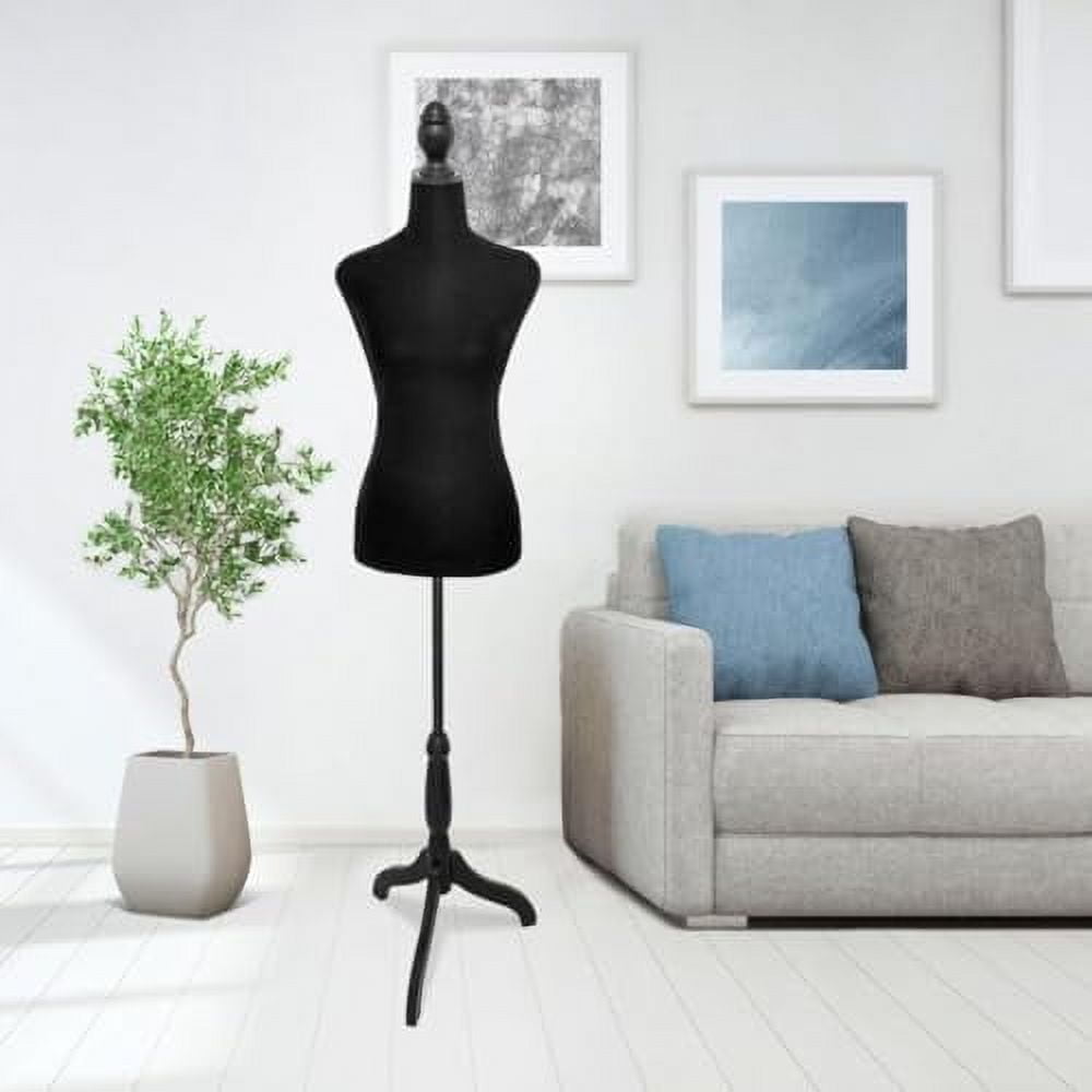 Dress Form Female Mannequin Torso Body, Height Adjustable Tripod Stand ...