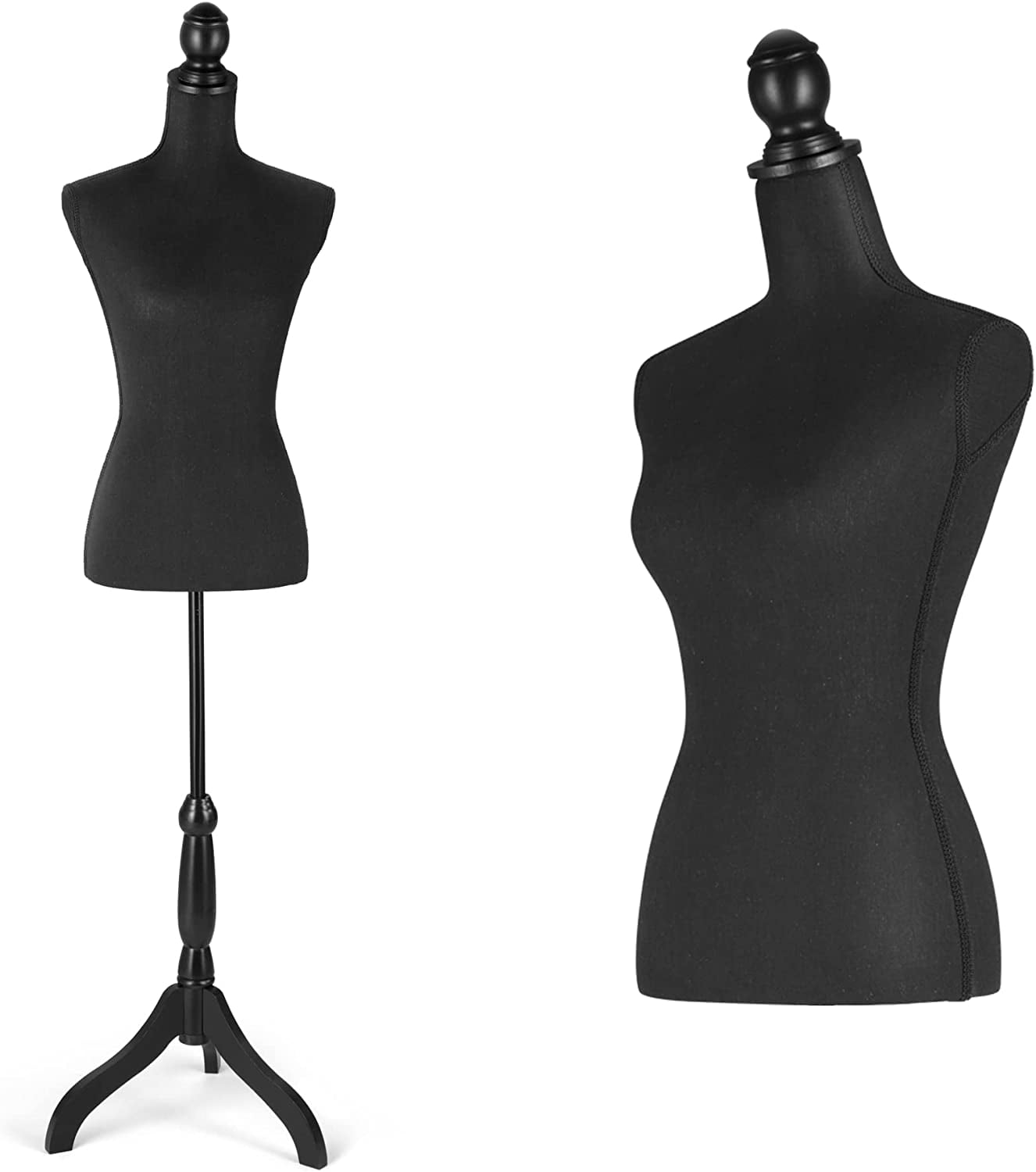 Dress Form Female Mannequin Torso, Height Adjustable Mannequin Body ...