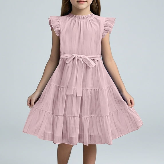 Dress Girls Floral Birthday Dress Kids Girls Fancy Dresses - Walmart.com