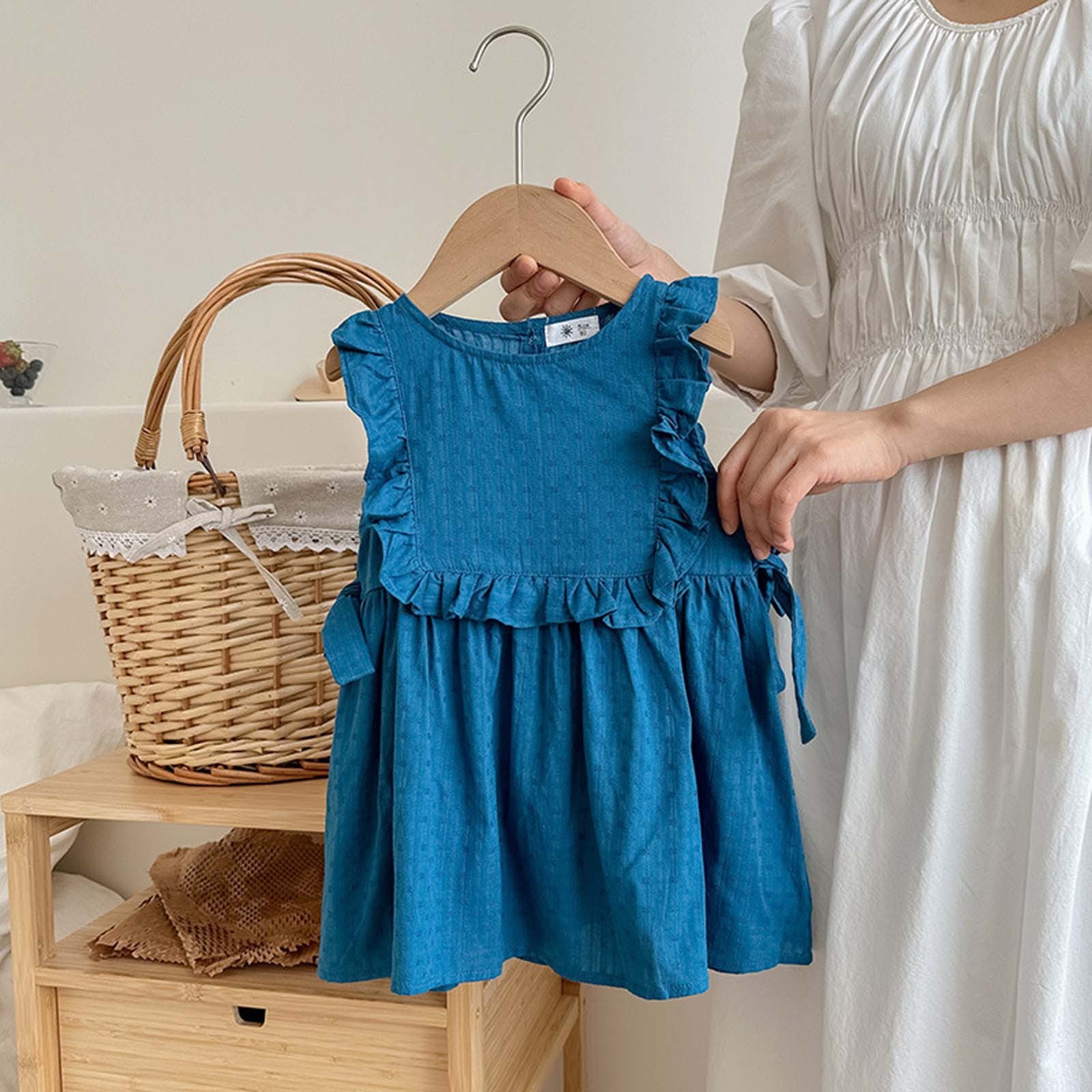Dress Girls Summer Birthday Dress Girls Kids Flower Girl Dresses 4T ...