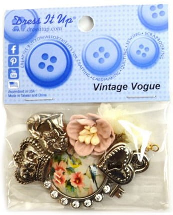 Dress It Up Buttons, Vintage Vogue, Sewing Fastener Buttons, Multi ...