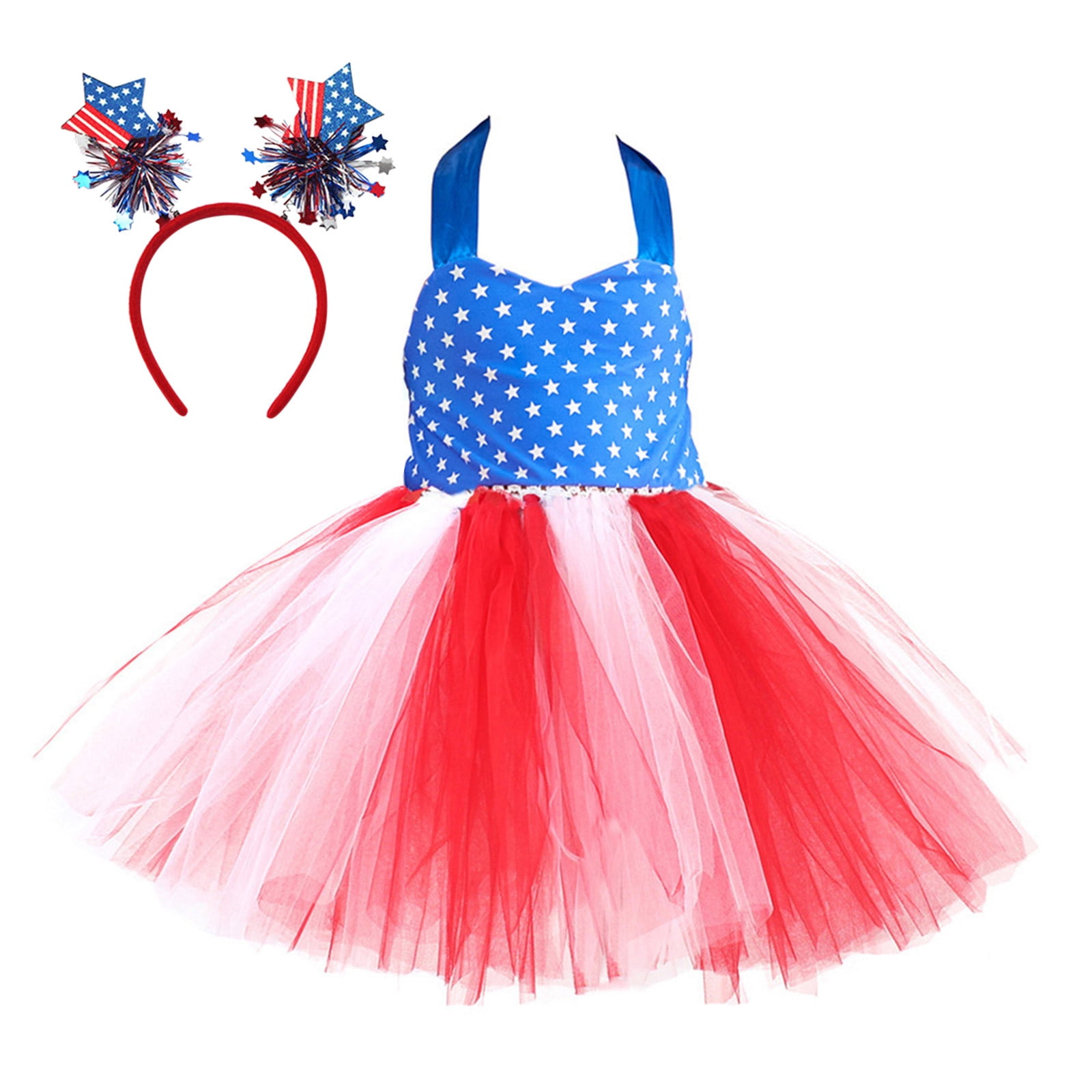 Dress Little Girl Independent Day Historical Party Hairb Princess ...