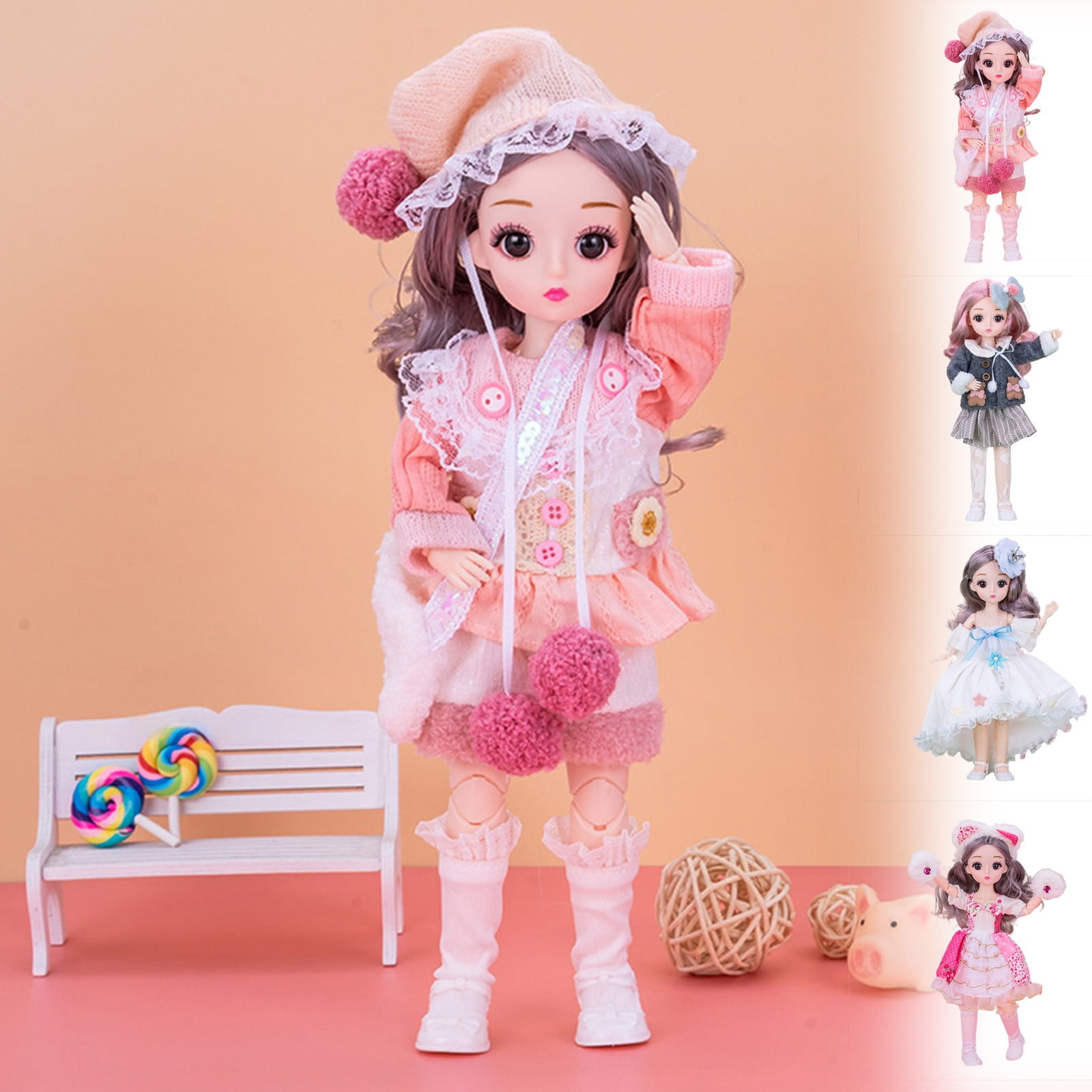 Dress up Music Dolls, Cute Princess Fashion Dolls, Interactive Singing ...